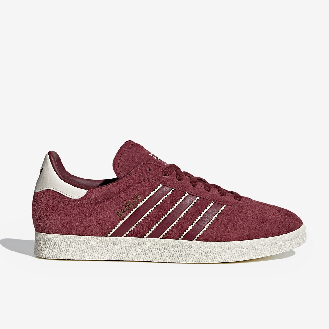 adidas Originals Gazelle - Rouge Ombre/Blanc Foncé/Or Métallique ...