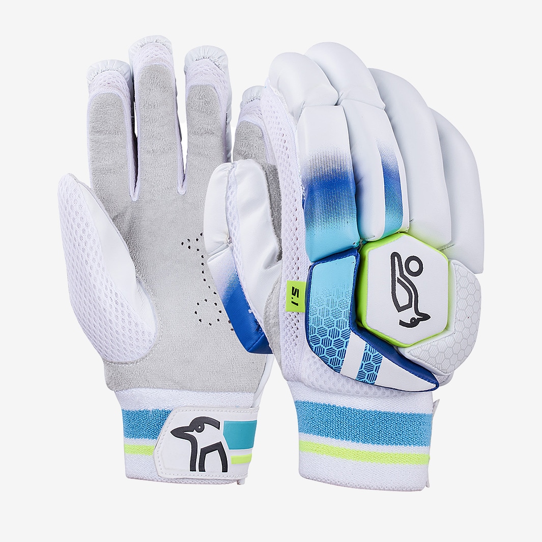 Kookaburra Rapid 5.1 RH Batting Gloves - White/Blue - Batting Equipment ...
