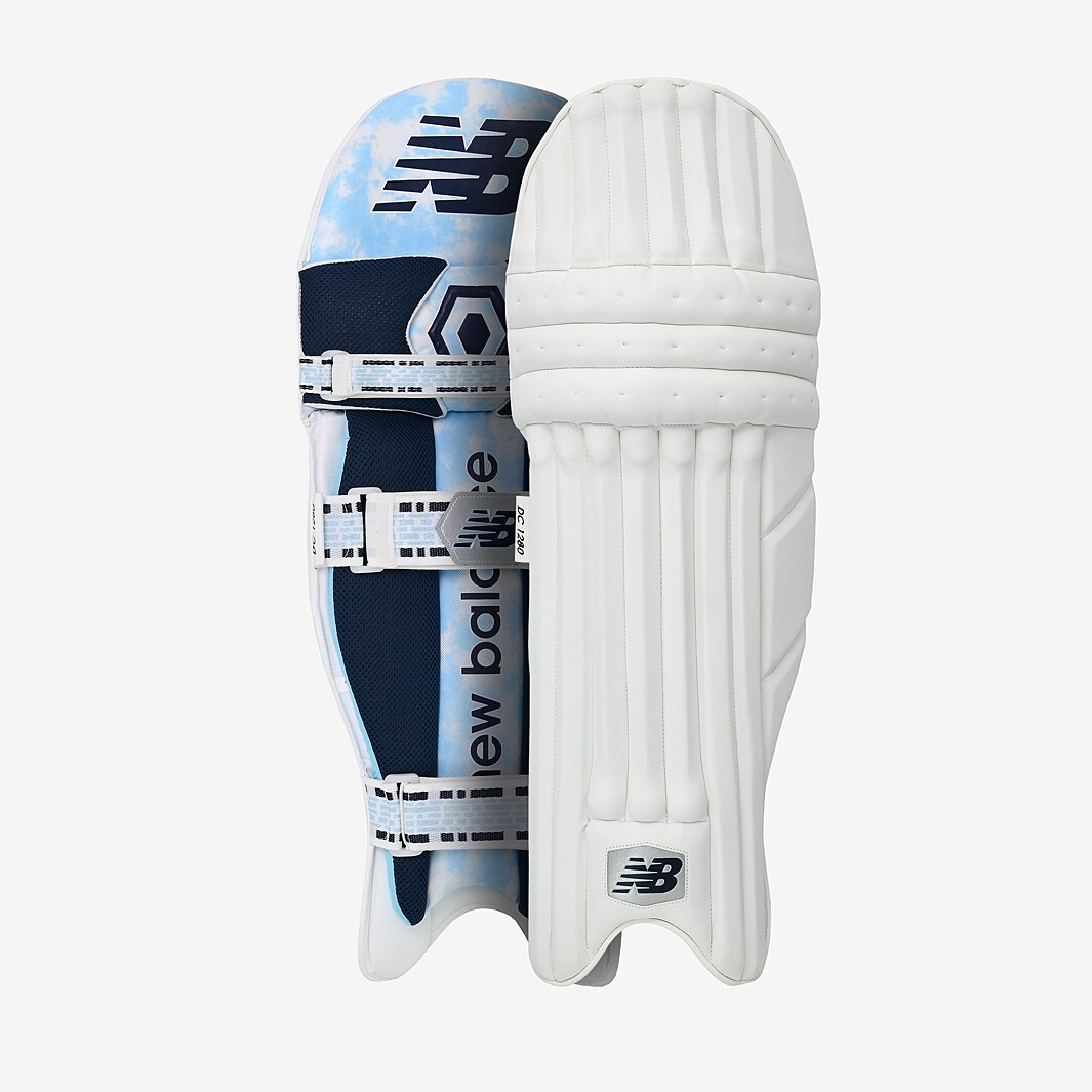 New Balance DC 1280 RH Batting Pads - White/Blue - Batting Equipment ...