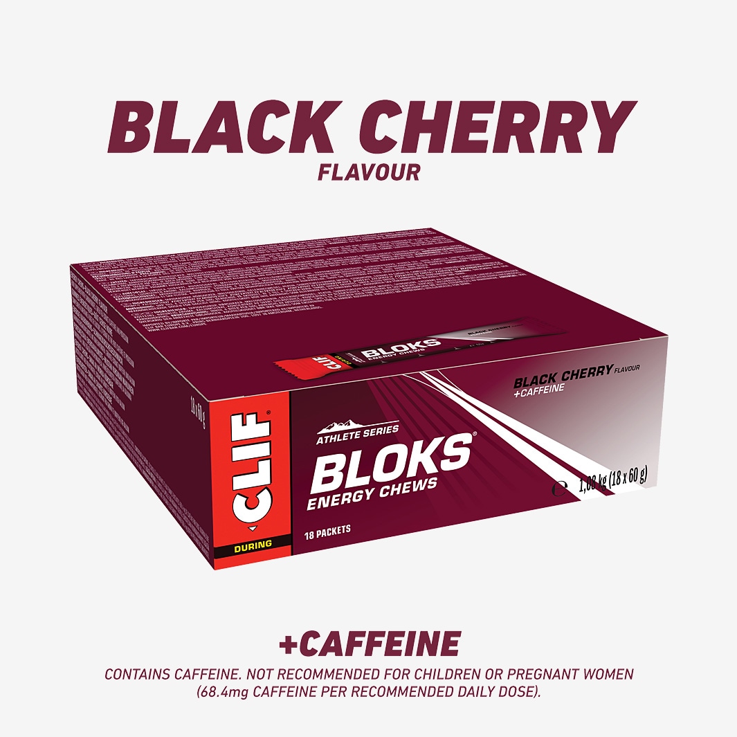 Clif Shot Bloks Caffeine - Black Cherry - Nutrition | Pro:Direct Running