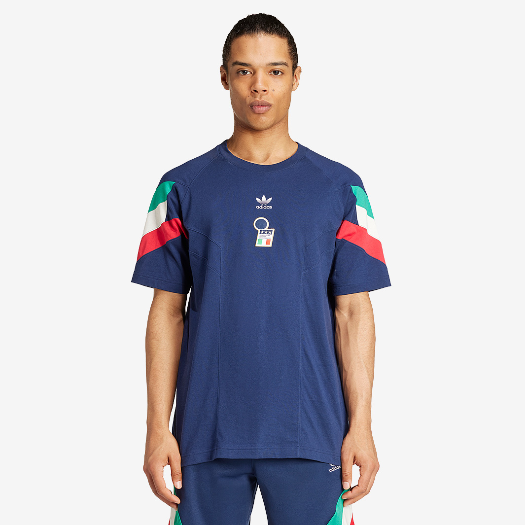 adidas Originals Italy Tee - Night Indigo - Mens Replica | Pro:Direct ...