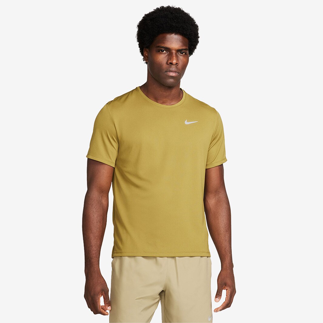 Nike Dri-FIT UV Miler T-Shirt - Pacific Moss/Reflective Silv - Mens ...