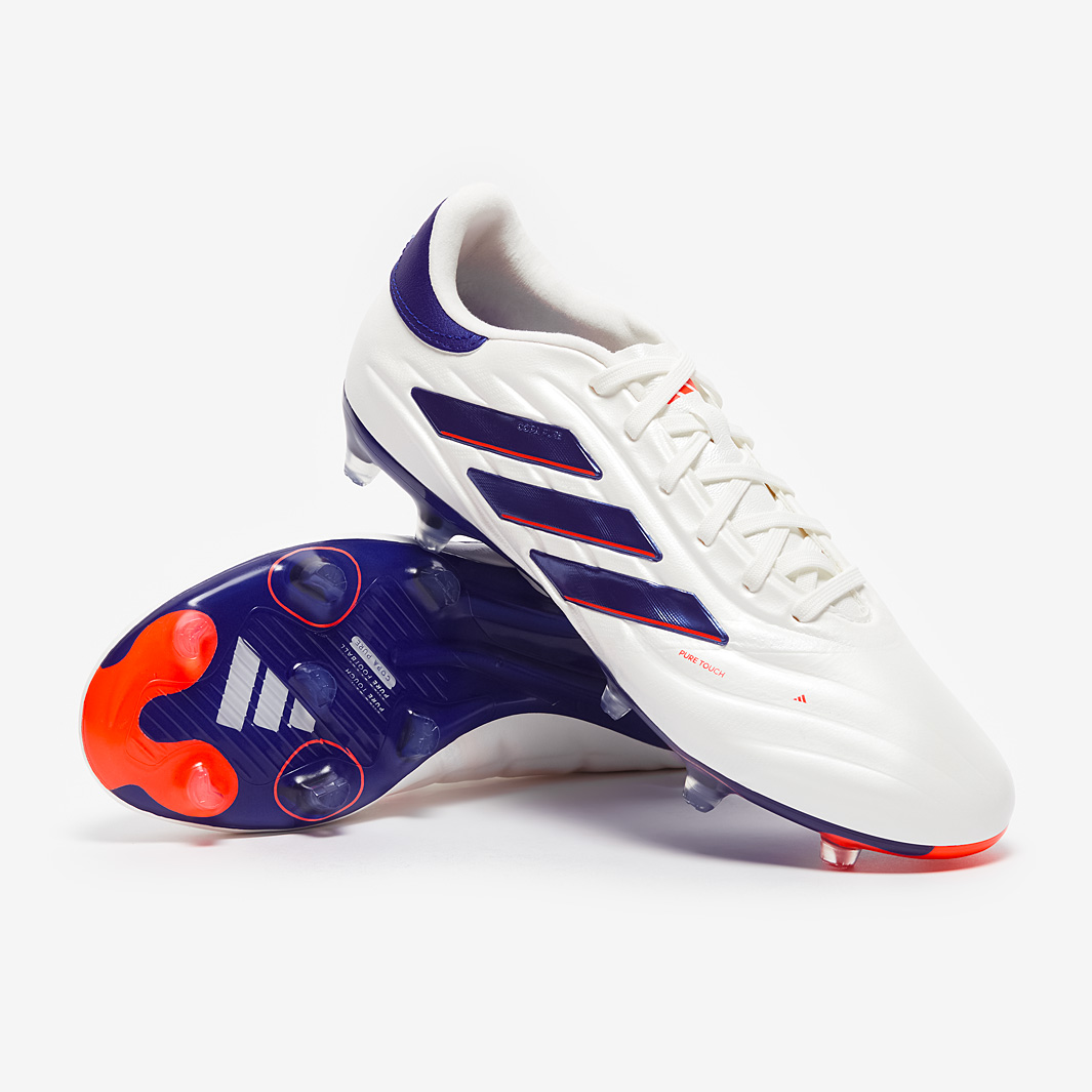 adidas Copa Pure 2 Pro FG Pelle - Ftwr Bianco/Blu Lucido/Rosso Solare ...