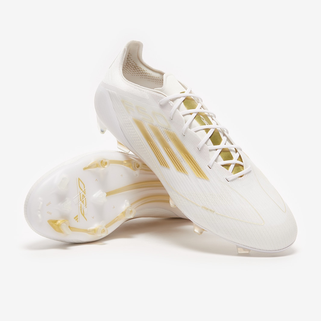 adidas F50 Elite FG - Weiß/Gold Met/Weiß - Erwachsenen Fußballschuhe ...