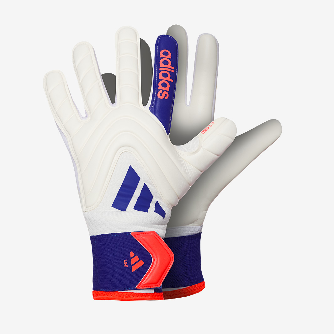 adidas Copa League - White/Lucid Blue/Solar Red - Mens GK Gloves | Pro ...