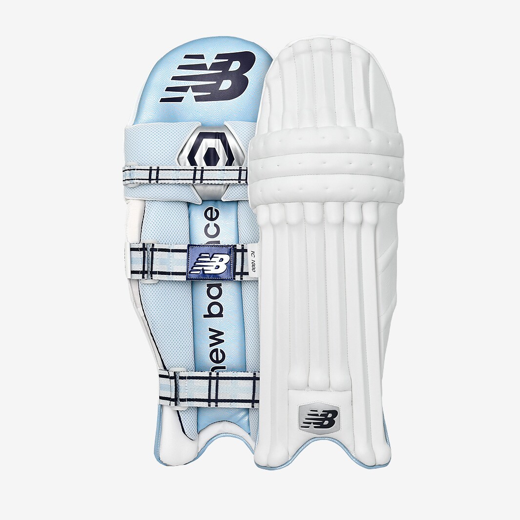 New Balance TC 1000 RH Batting Pads - White/Blue - Batting Equipment ...