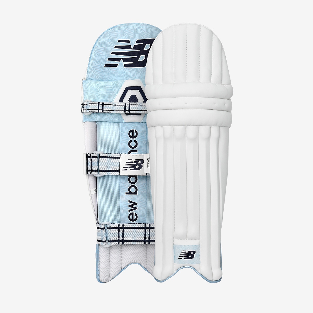 New Balance TC 500 Ambi Batting Pads - White/Blue - Batting Equipment ...