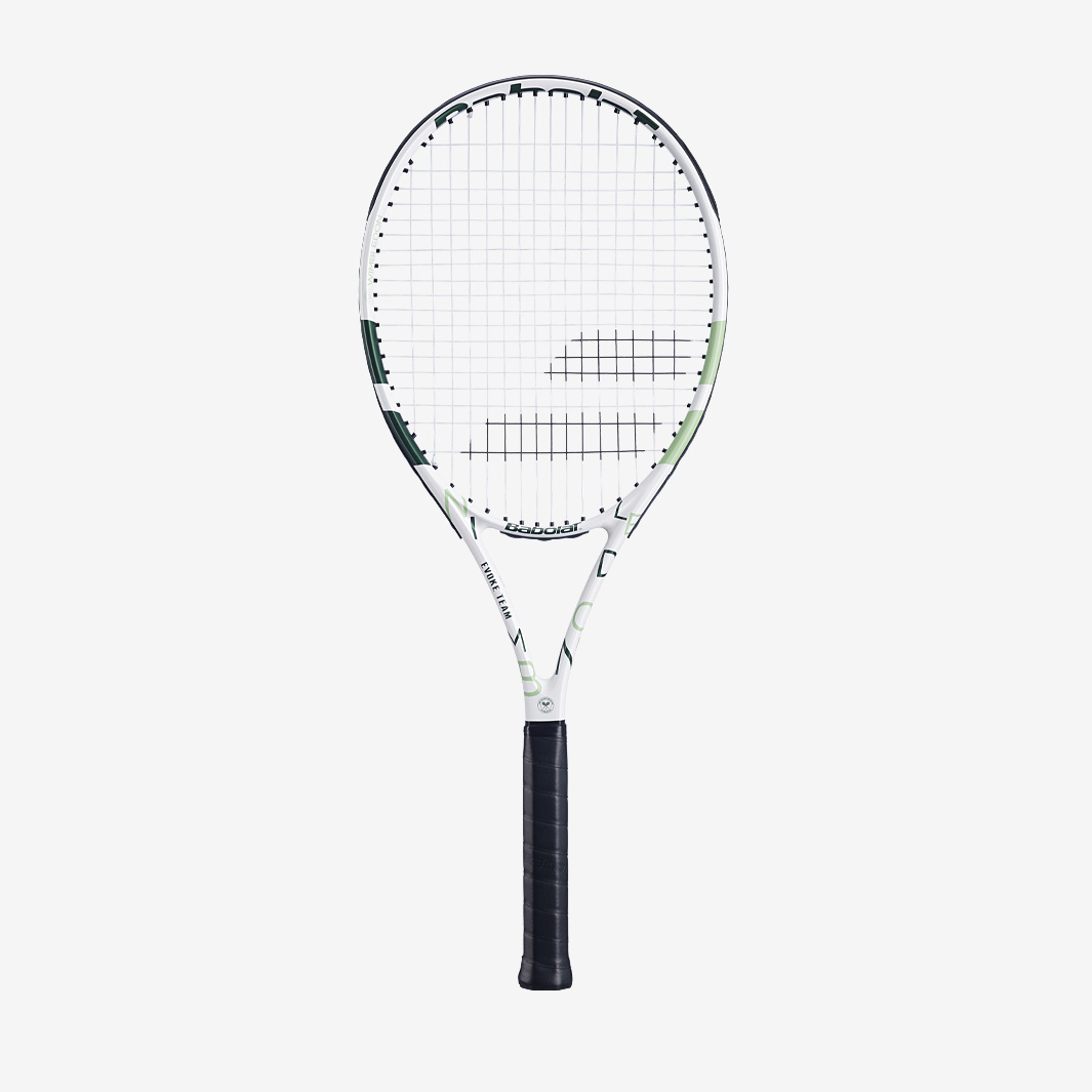 Babolat Evoke Team Wimbledon Tennis Racket - White - Mens Rackets | Pro ...