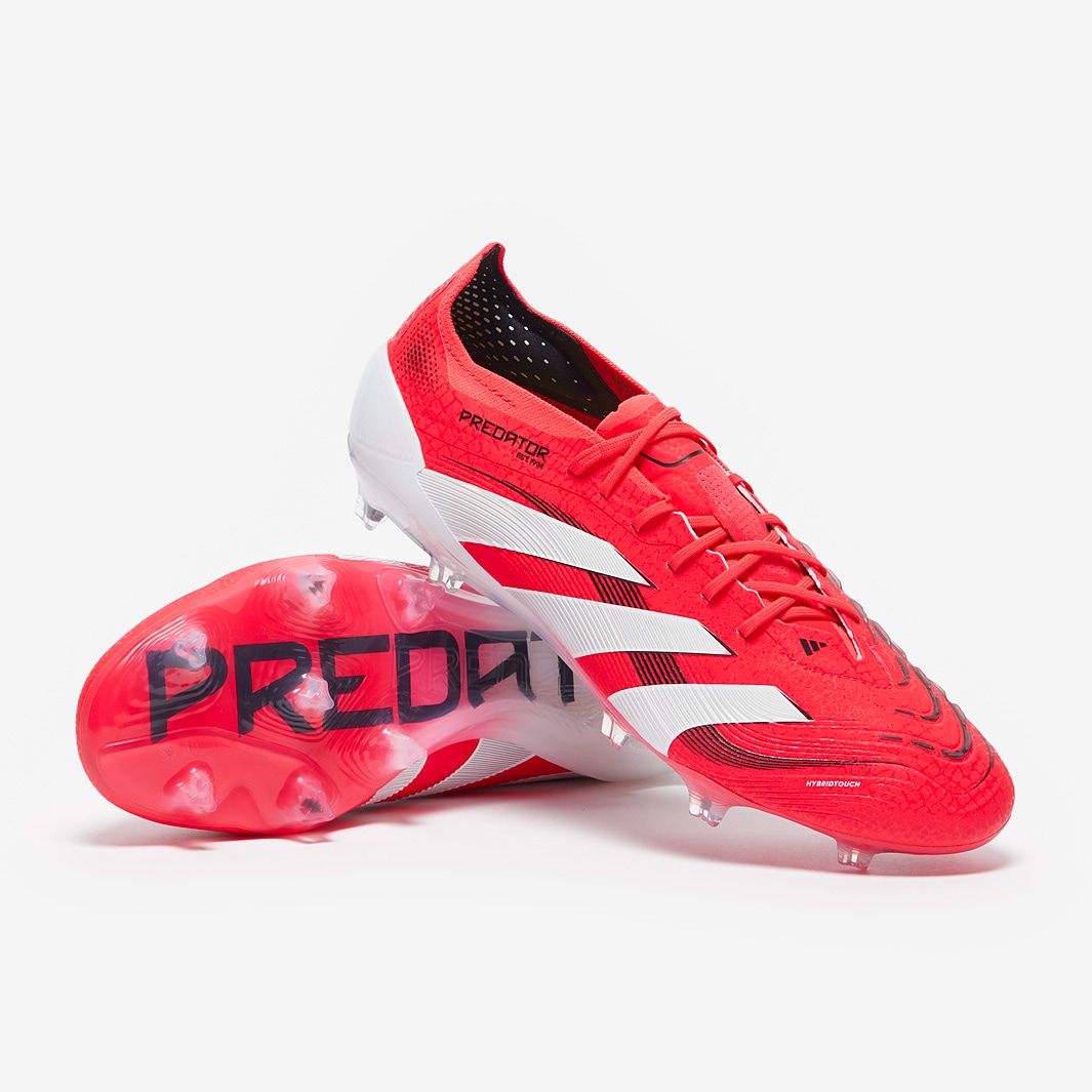 adidas Predator Elite FG - Rojo Lúcido/Blanco/Negro - Botas para hombre ...
