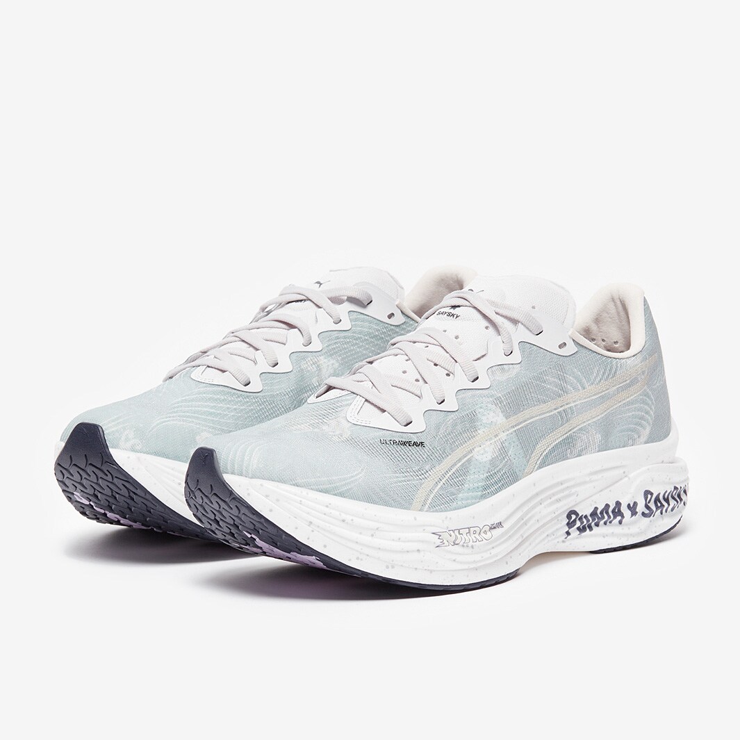 Puma Deviate Nitro Elite 3 SAYSKY - Cool Light Gray/New Navy - Mens ...