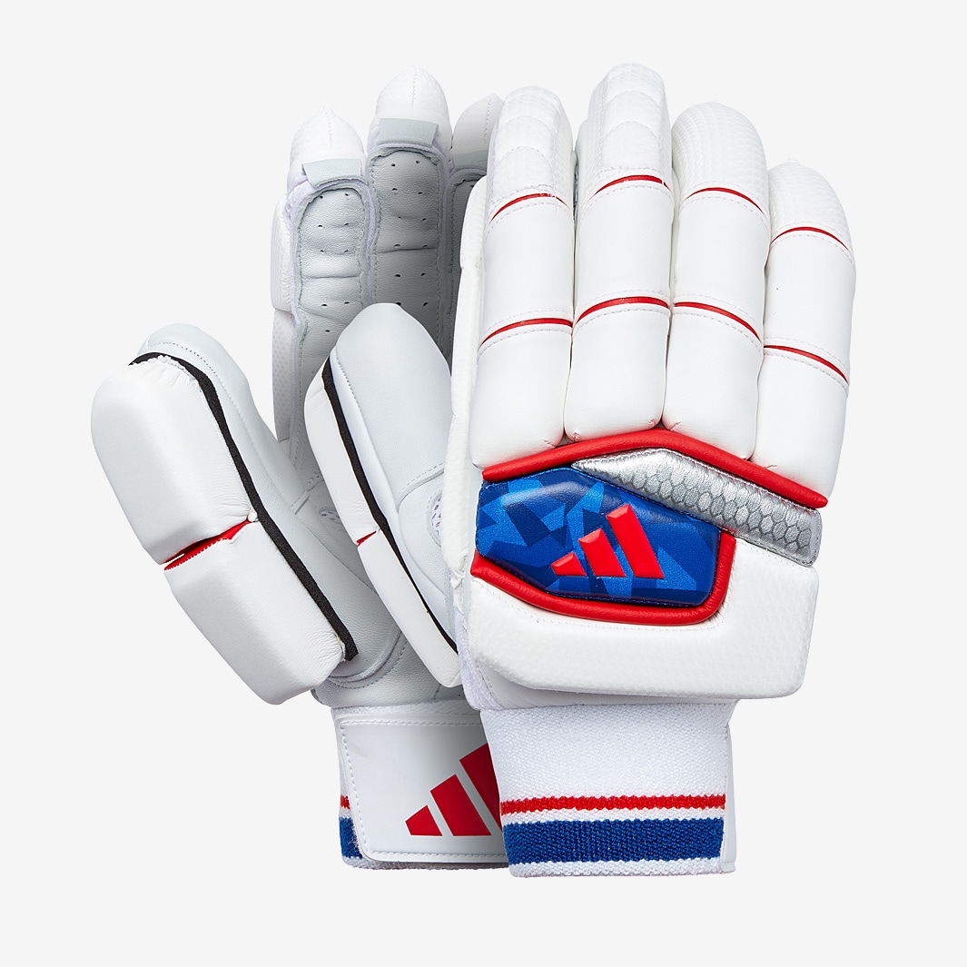adidas Incurza 2.0 RH Batting Gloves - White/Blue/Red - Batting ...