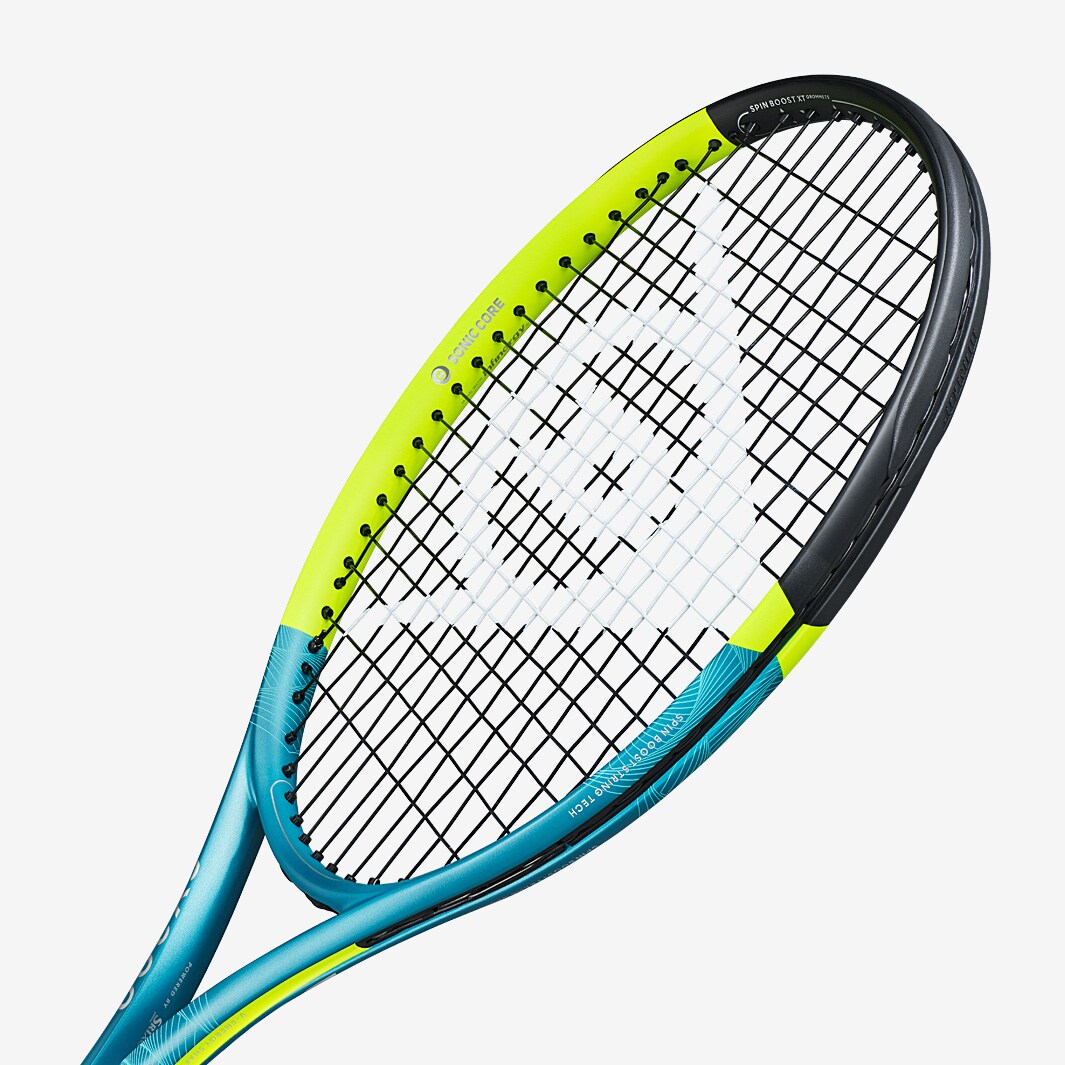 Dunlop SX 300 DEMO Tennis Racket - Teal/Black/Yellow - Mens Rackets ...