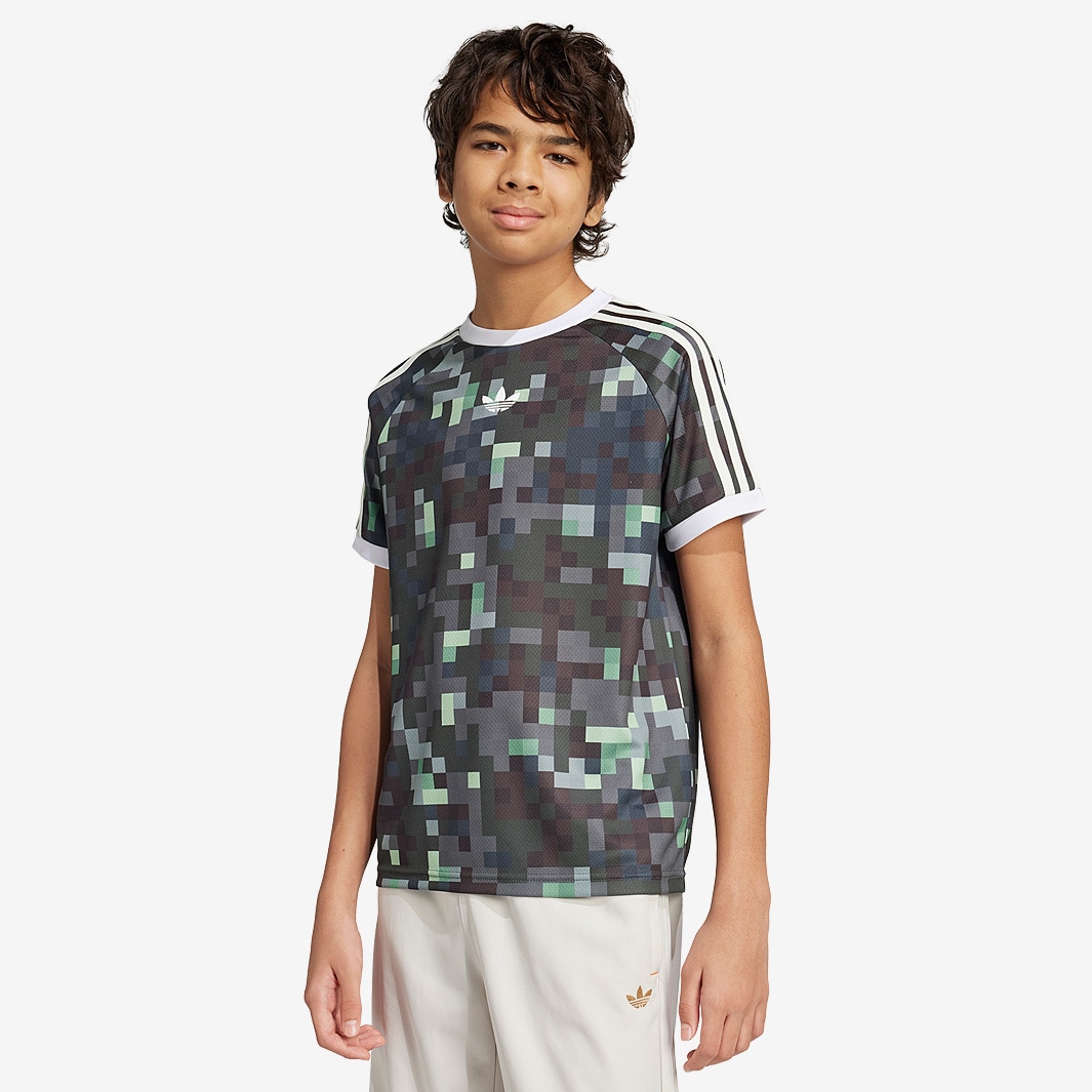 adidas Originals x Minecraft Graphic Camo T-Shirt - Silver Pebble/Magic ...