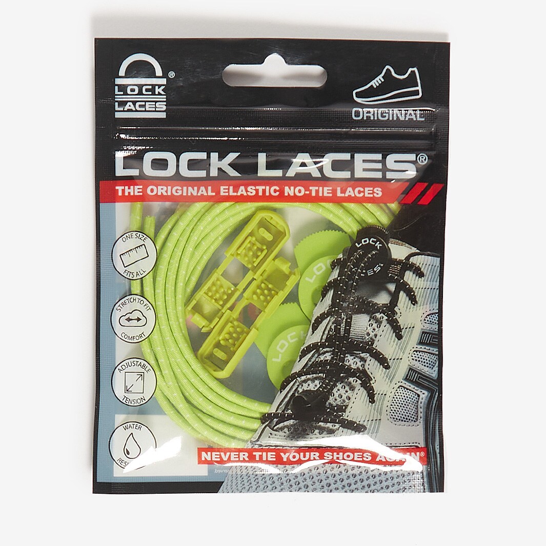 Lock Laces No Tie Show Laces - Sour Green Apple - Accessories | Pro ...