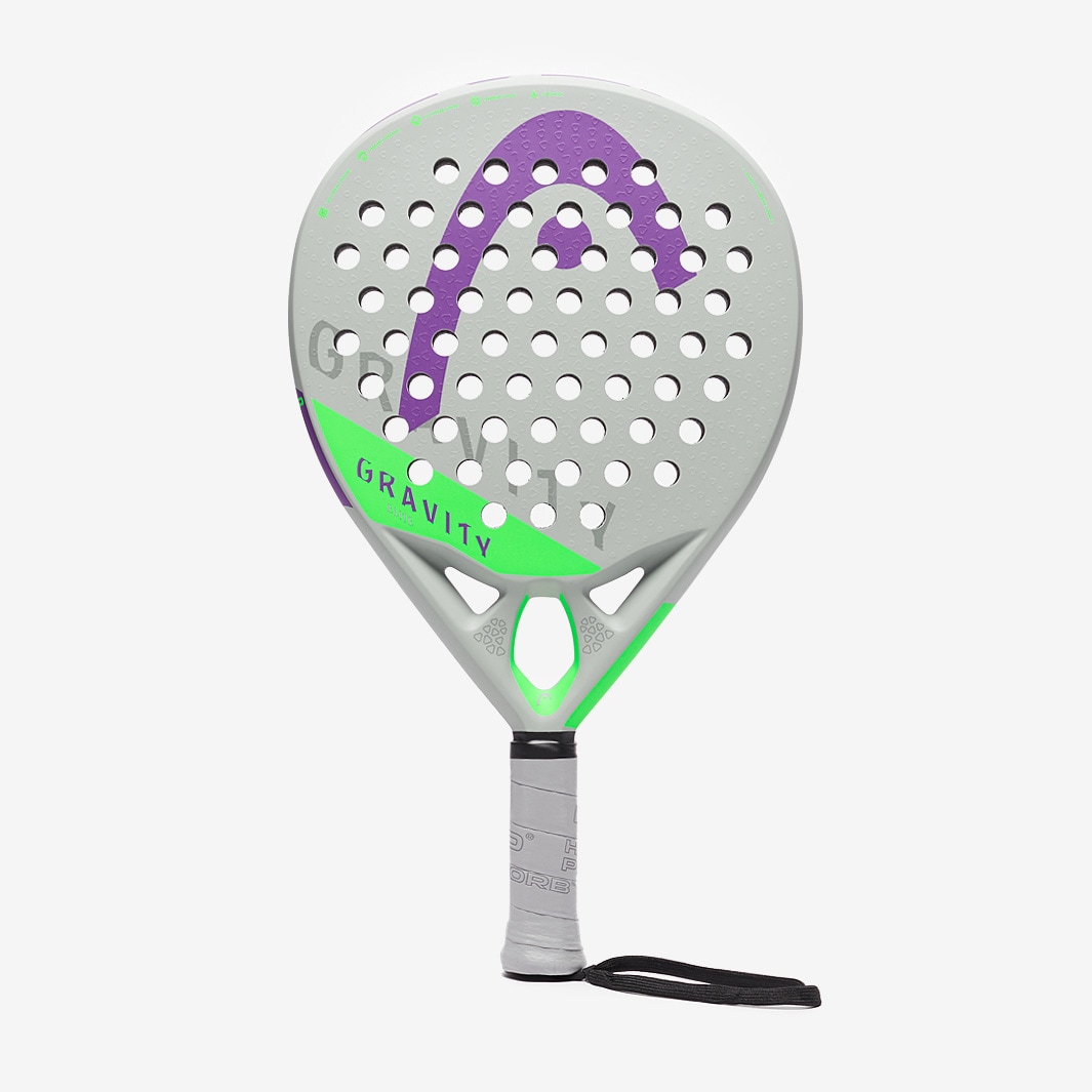 HEAD Gravity Elite 2022 Padel Racket - Grey/Green/Purple - Adult Padel ...