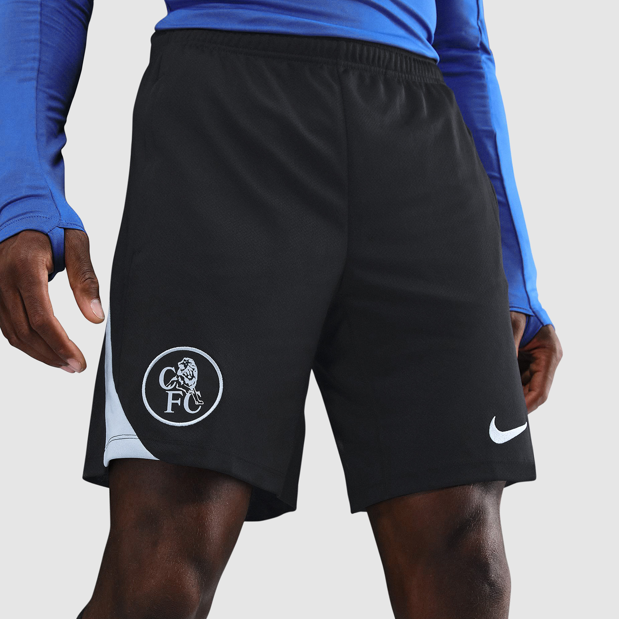 Nike Chelsea 25/26 Dri-FIT Strike Third Shorts - Black/Field Silver ...