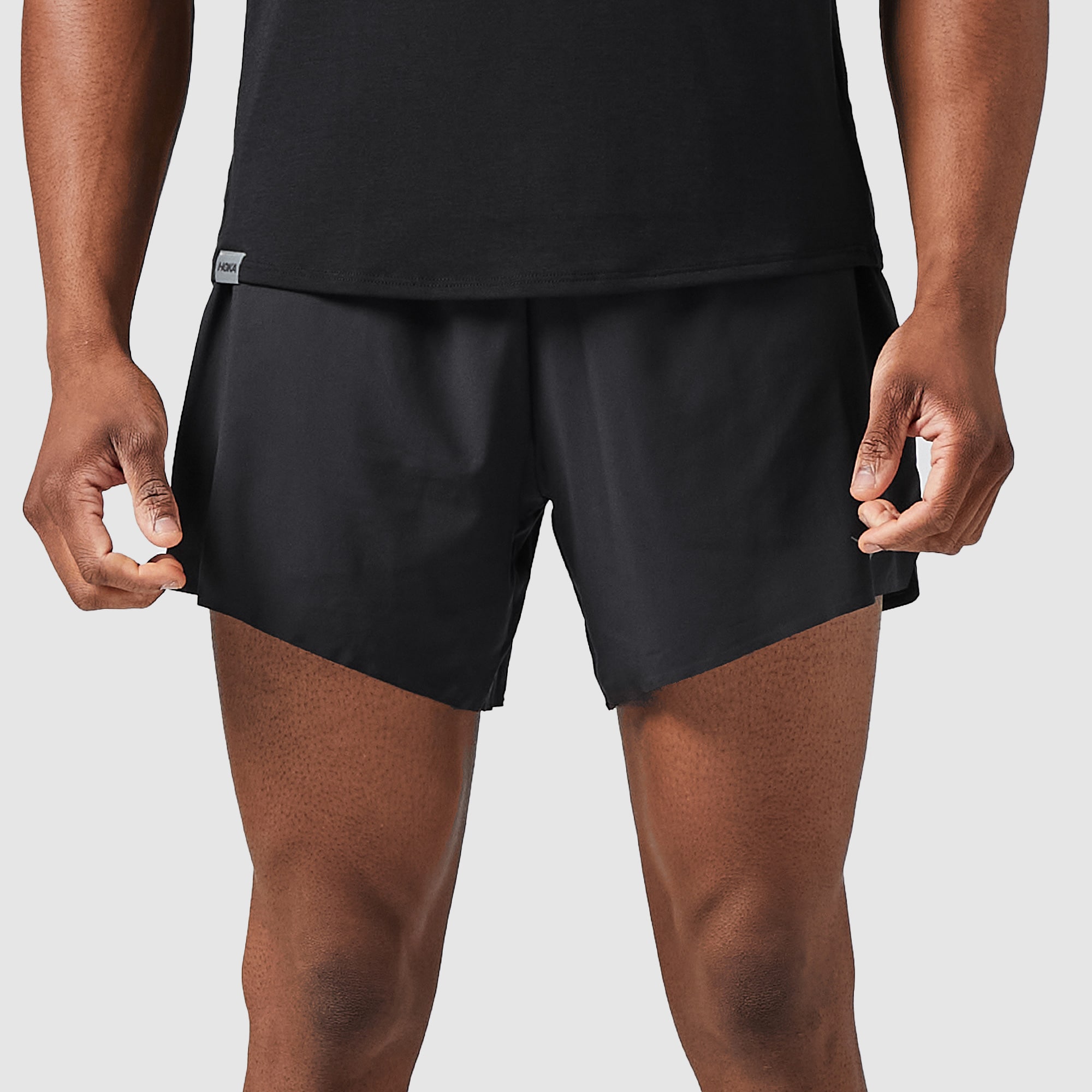 Hoka Race Day Split Shorts - Black - Mens Clothing | Pro:Direct Running