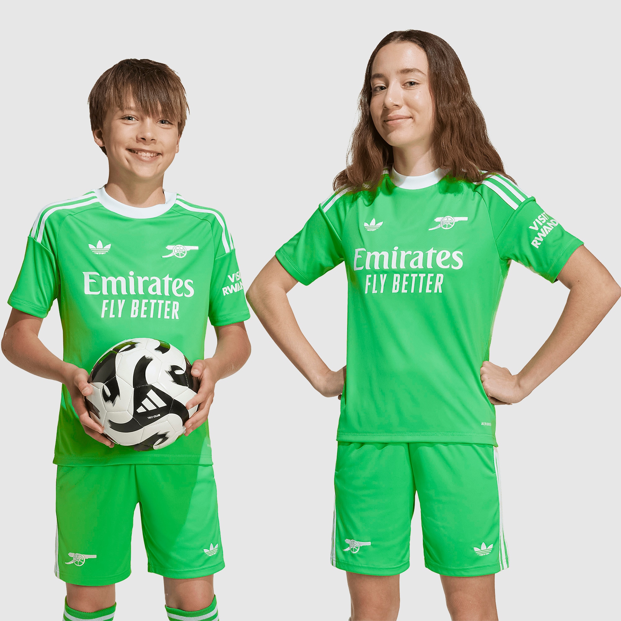 adidas Originals Arsenal 25/26 Kids Third GK Shirt - Semi Screaming ...