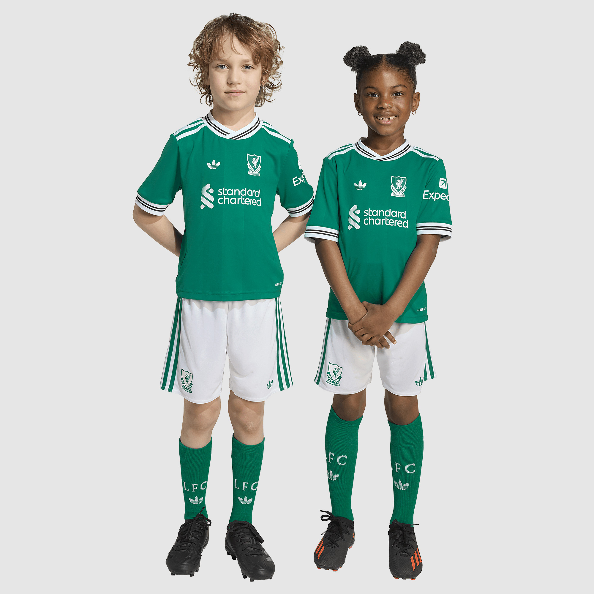 adidas Originals Liverpool 25/26 Little Kids Third Kit - Sea Green ...