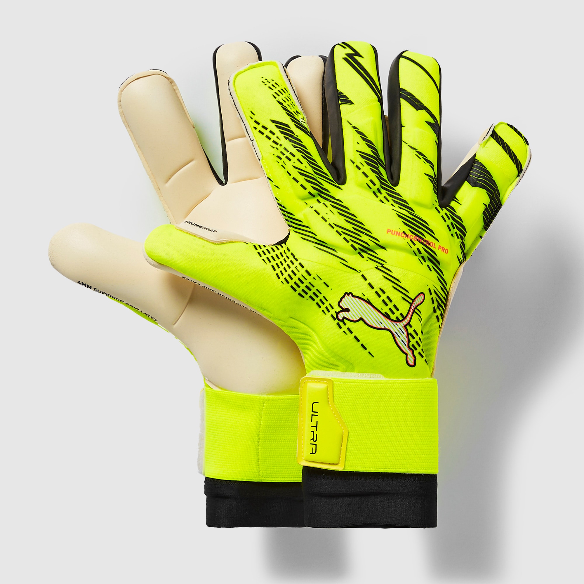 Puma Ultra Ultimate Hybrid GK Gloves - Lime Squeeze/Puma Black - Mens ...
