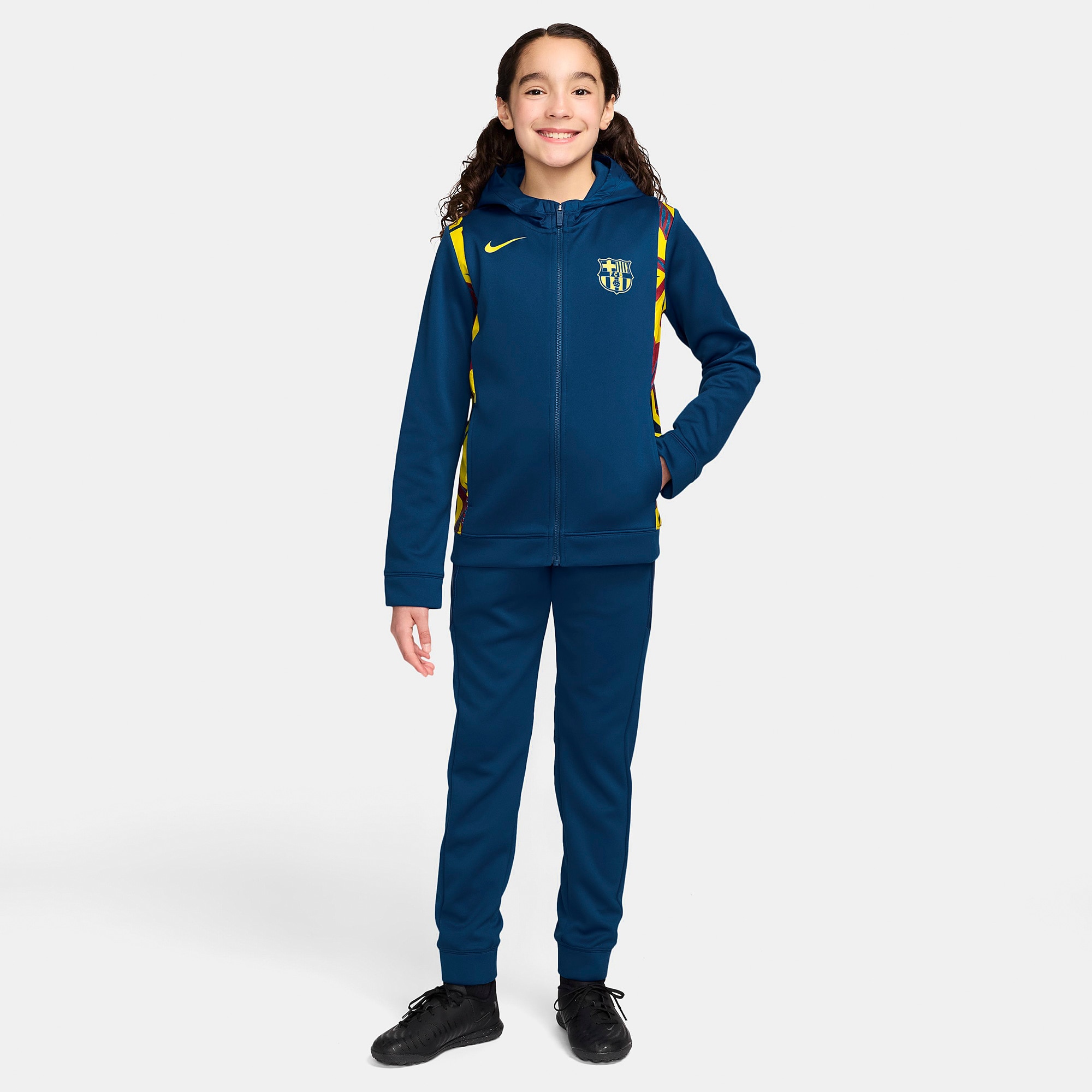 Nike FC Barcelona 25/26 Kids Woven El Classico Tracksuit - Gym Blue ...