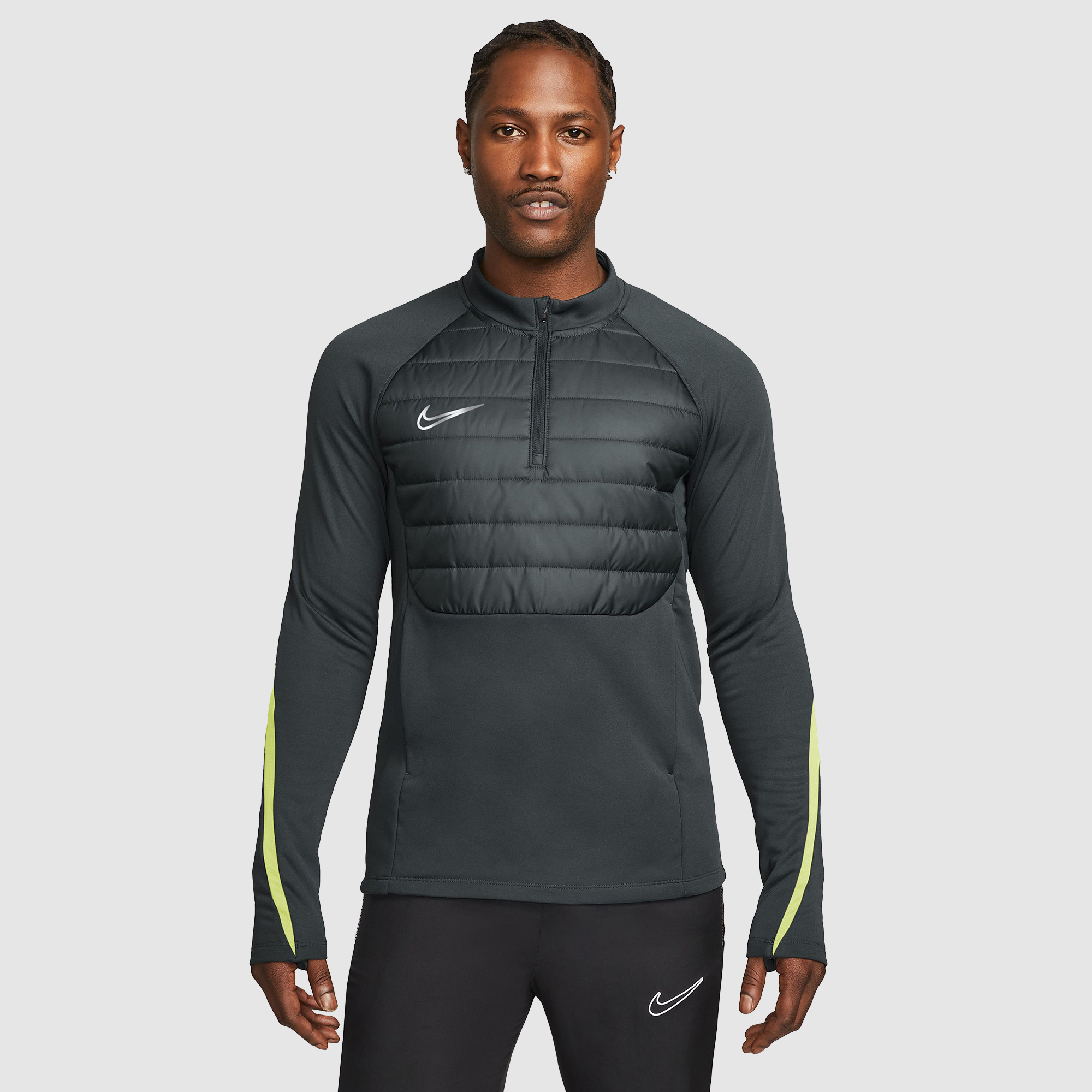 Nike Therma-FIT Academy Winter Warrior Drill Top - Seaweed/Limelight ...