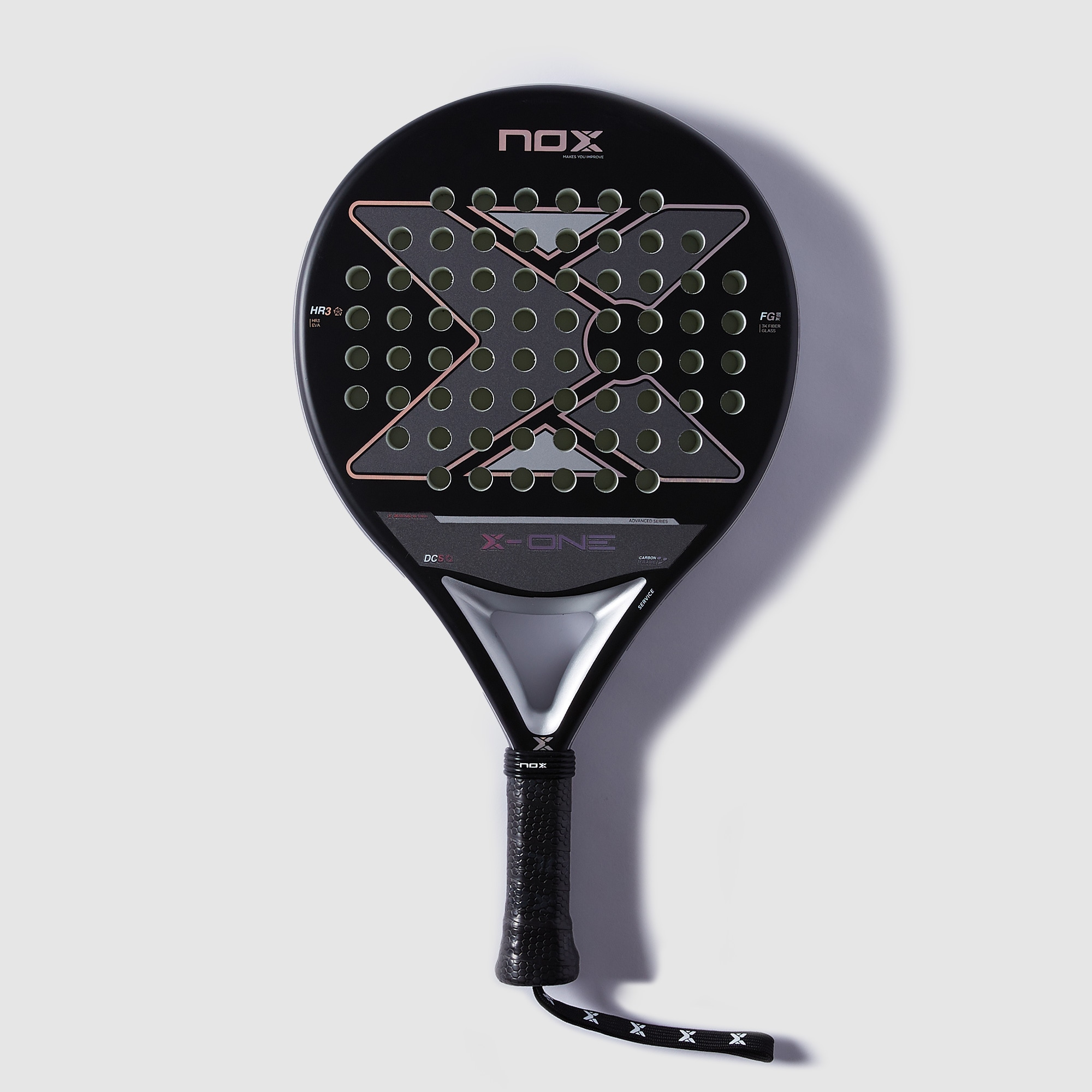 NOX X-One Padel Racket - Black/Grey - Adult Padel Rackets | Pro:Direct ...