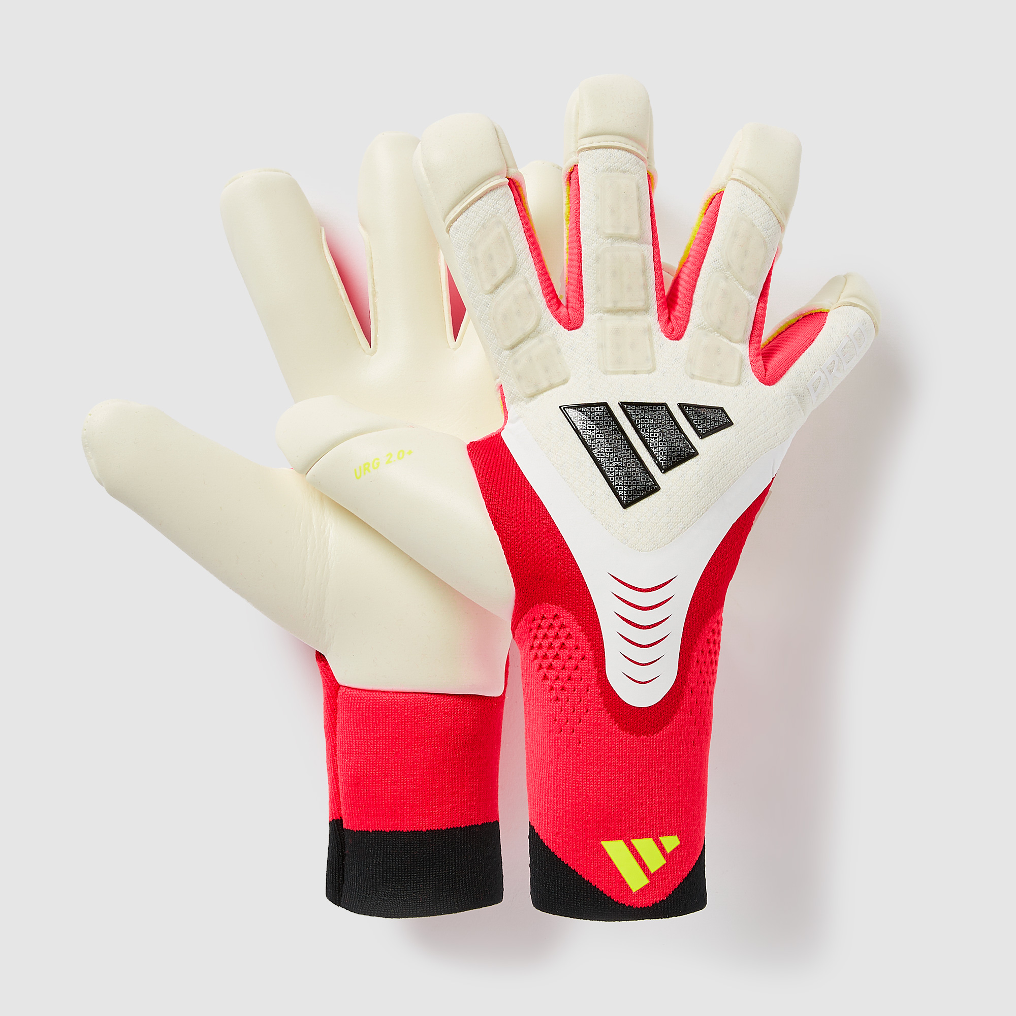 adidas Predator Pro Hybrid GK Gloves - White/Lucid Red/Black - Mens GK ...
