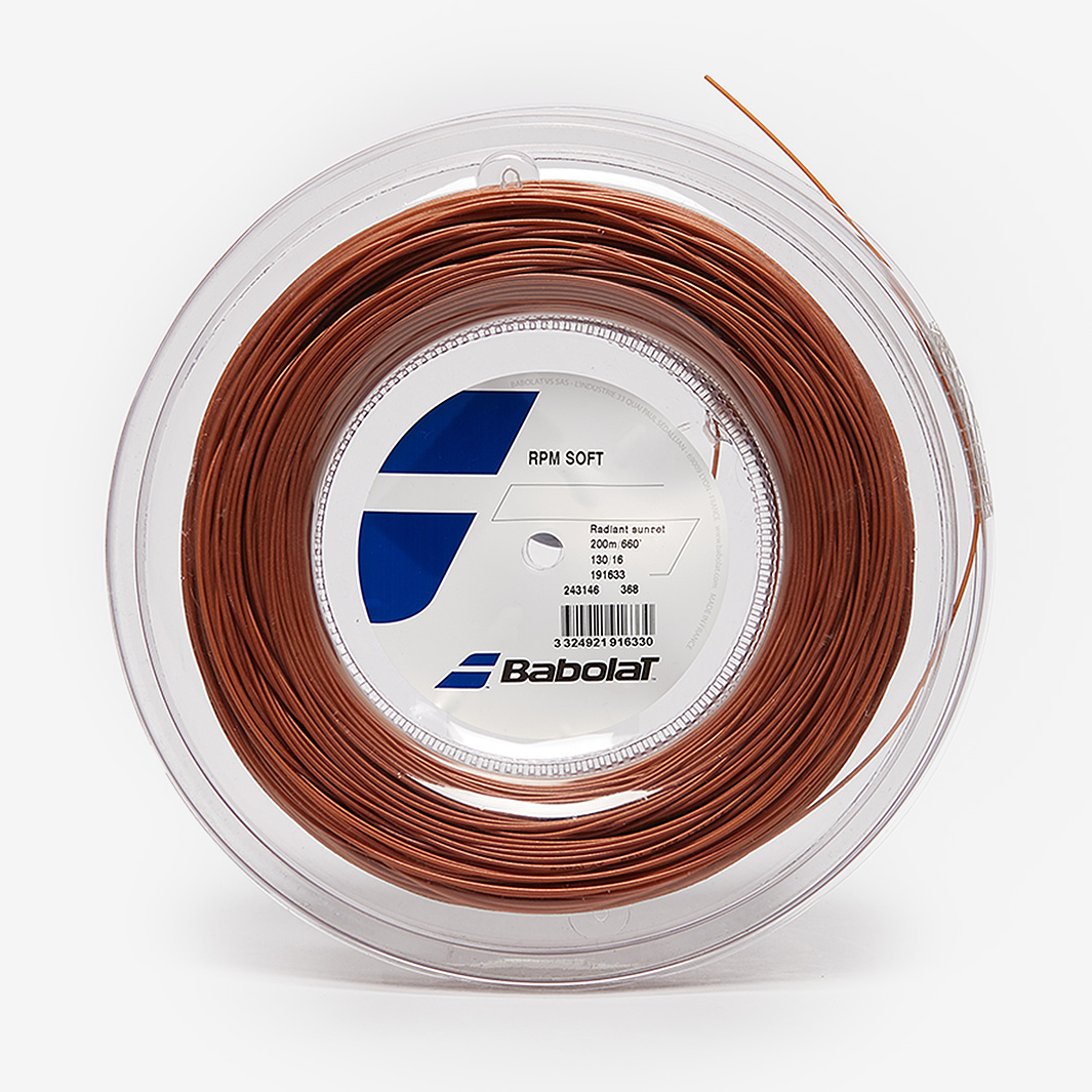 Babolat RPM Soft 200m Tennis String Reel - Radiant Sunset - String ...