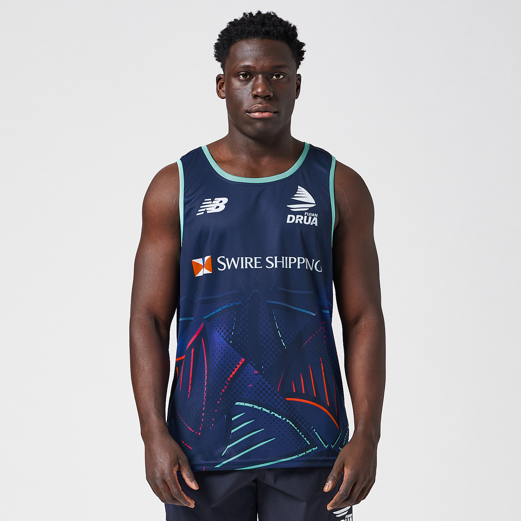 New Balance Fijian Drua 2026 Coaches Singlet - Navy - Mens Replica ...