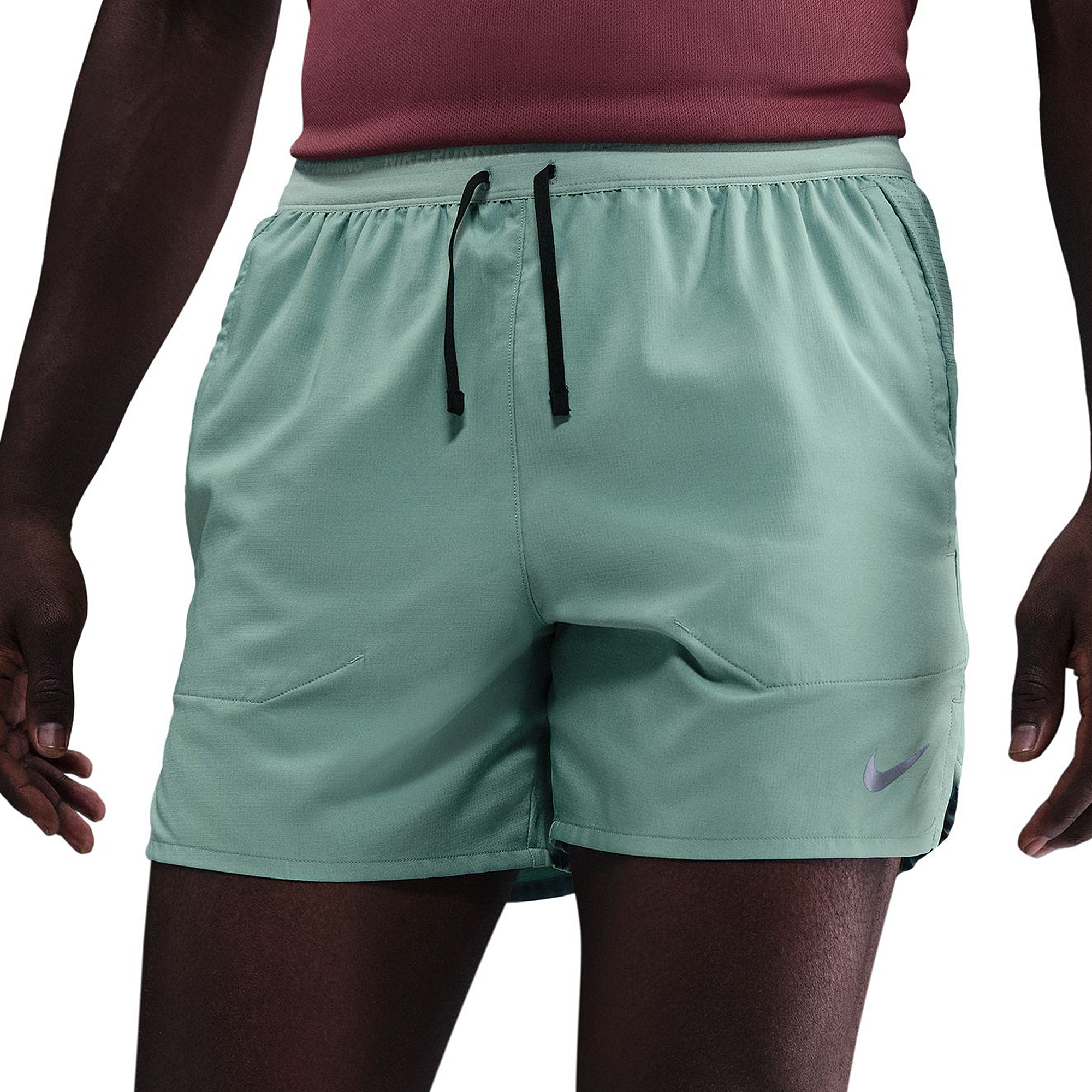 Nike Stride Dri-FIT 5 Inch Brief-Lined Shorts - Cannon/Black/Reflective ...