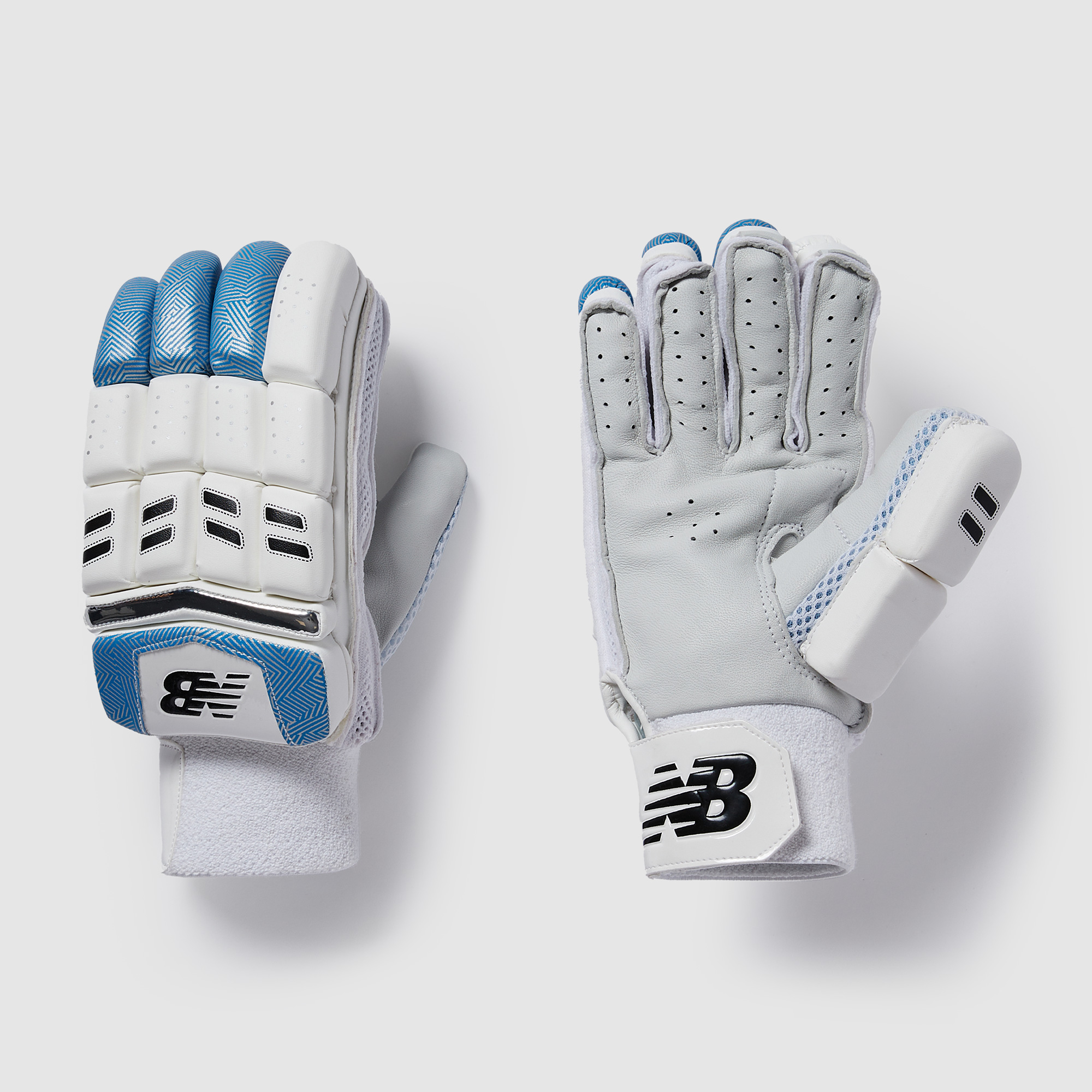 New Balance TC 800 LH Batting Gloves - White/Blue - Batting Equipment ...