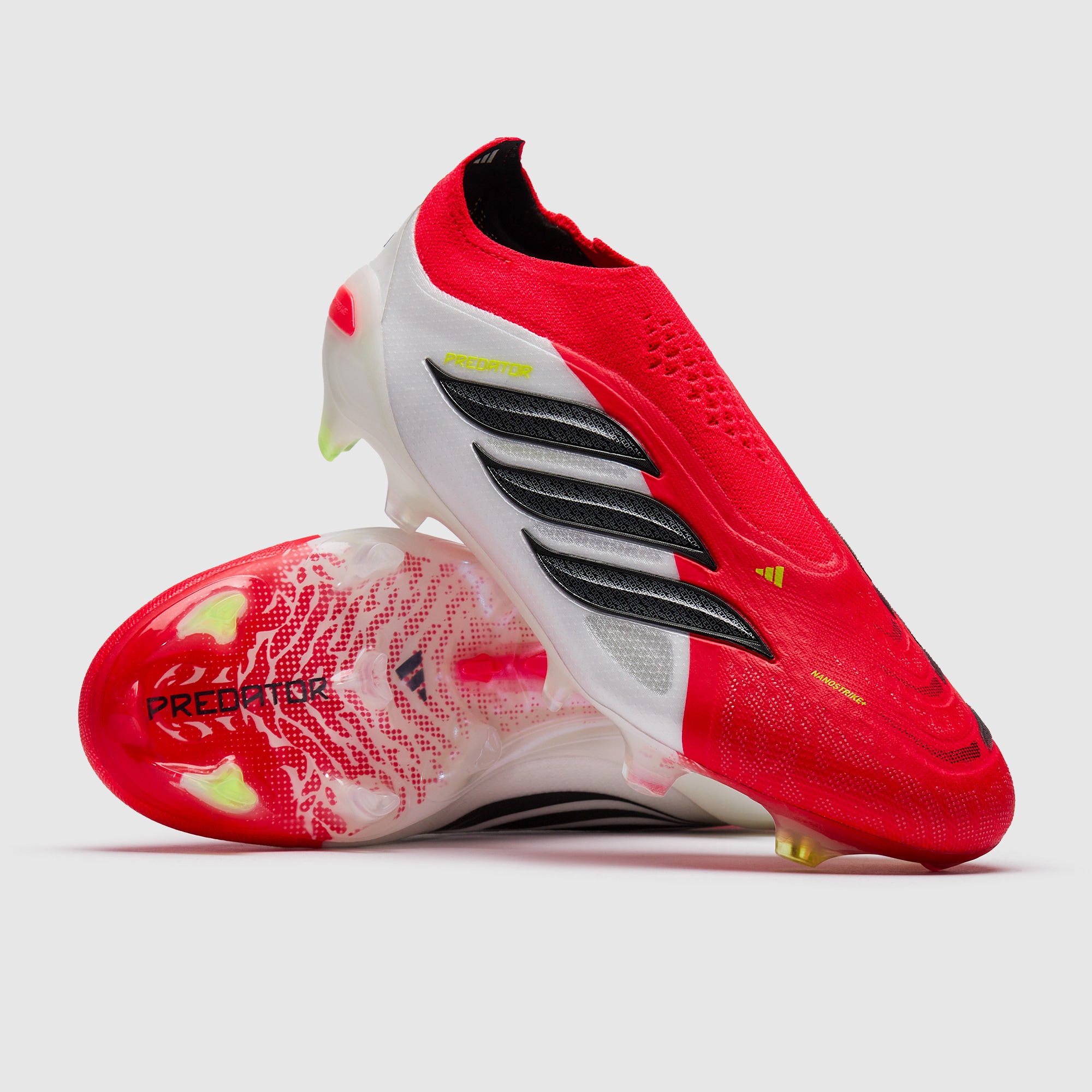 adidas Predator Elite Laceless FG - Rouge Lucide/Noir/Blanc Ftwr ...