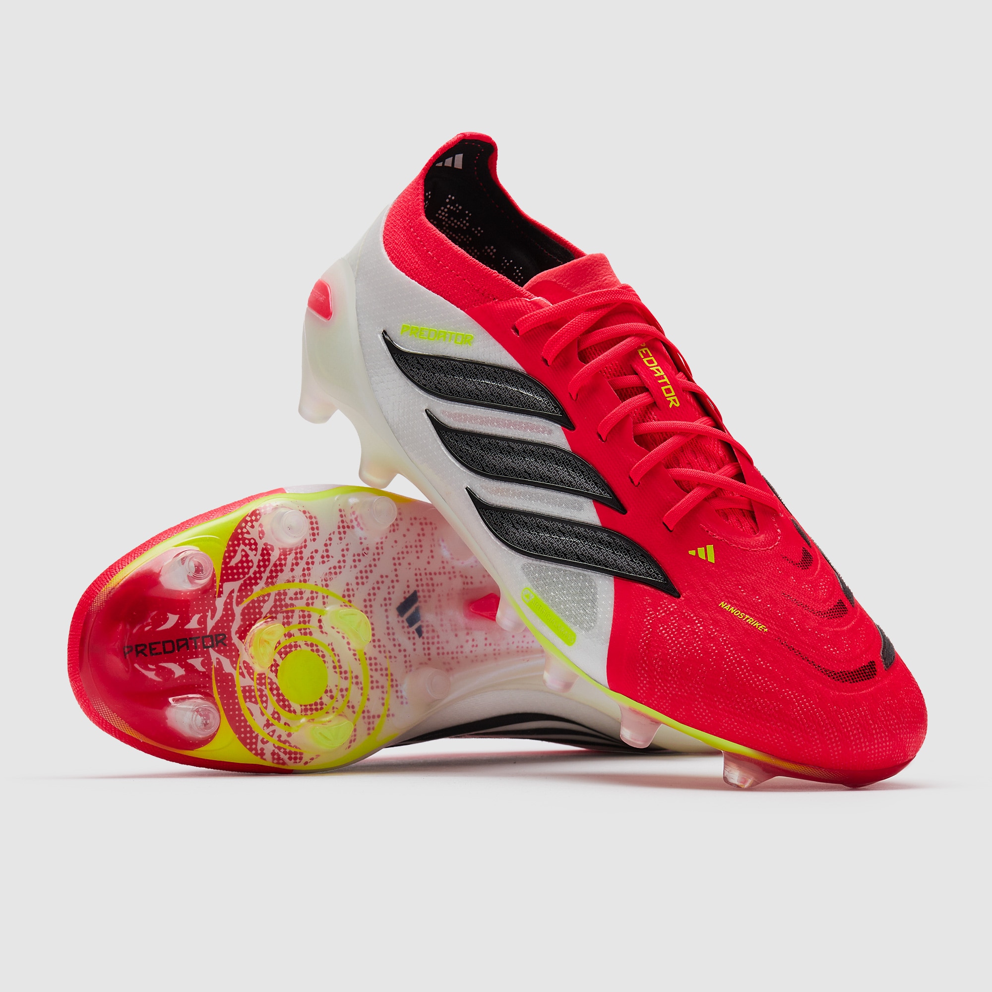 adidas Predator Elite AG - Rouge Lucide/Noir/Blanc Ftwr - Chaussures de ...