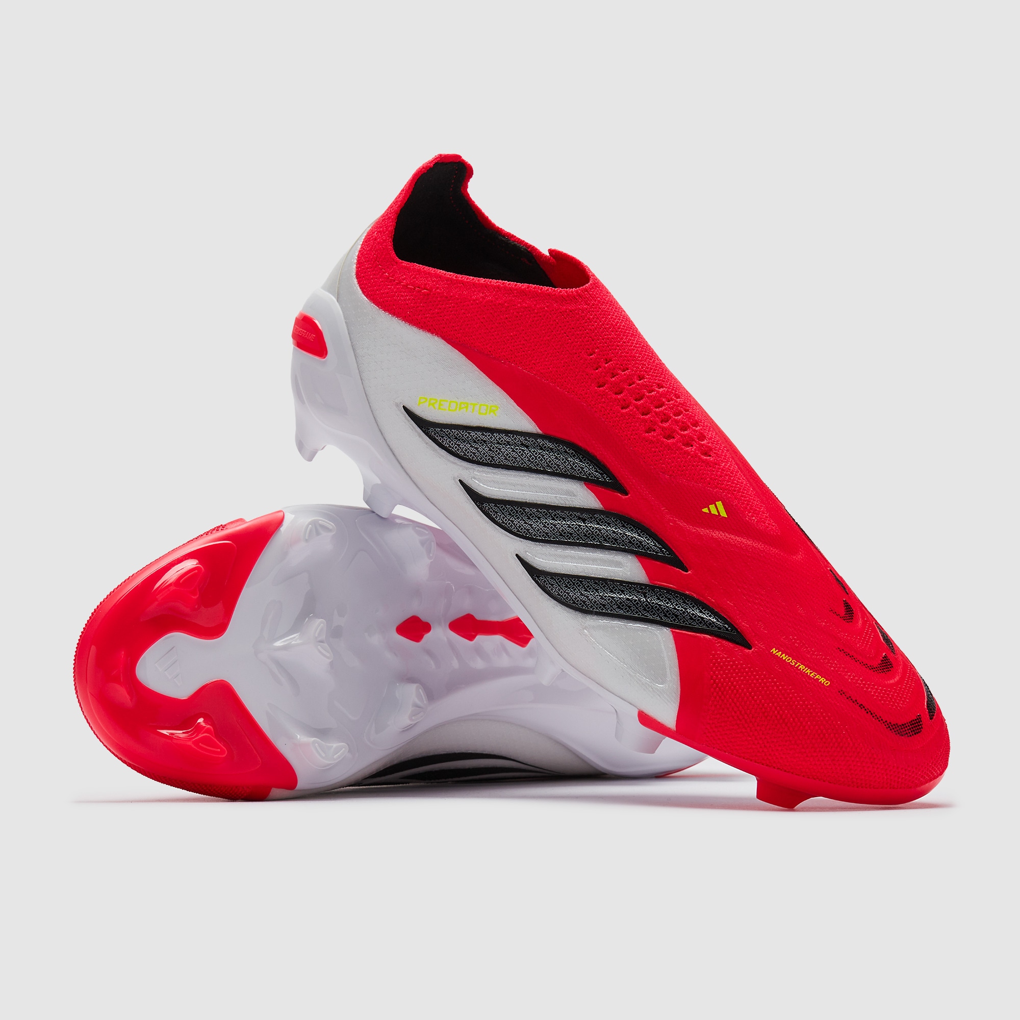 adidas Kids Predator Elite Laceless Firm Ground - Lucid Red/Core Black ...