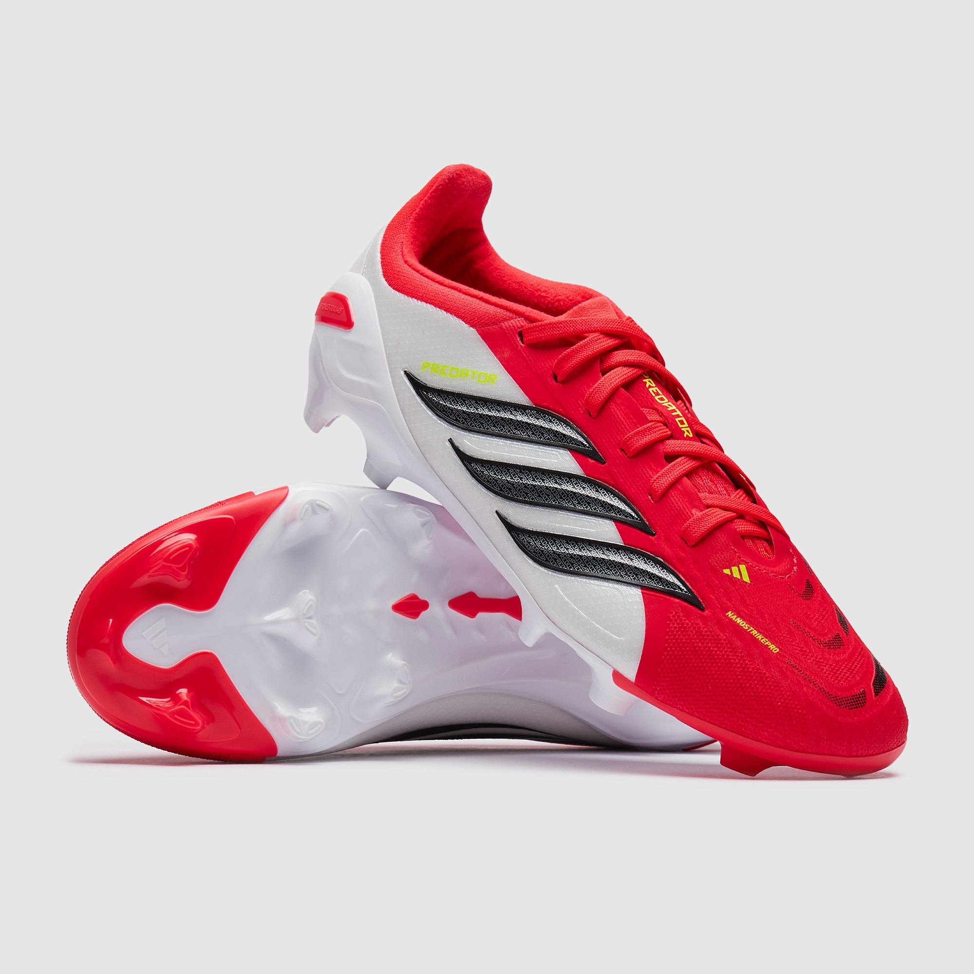 adidas Predator Elite FG pour Enfant - Rouge Lucide/Noir/Blanc Ftwr ...