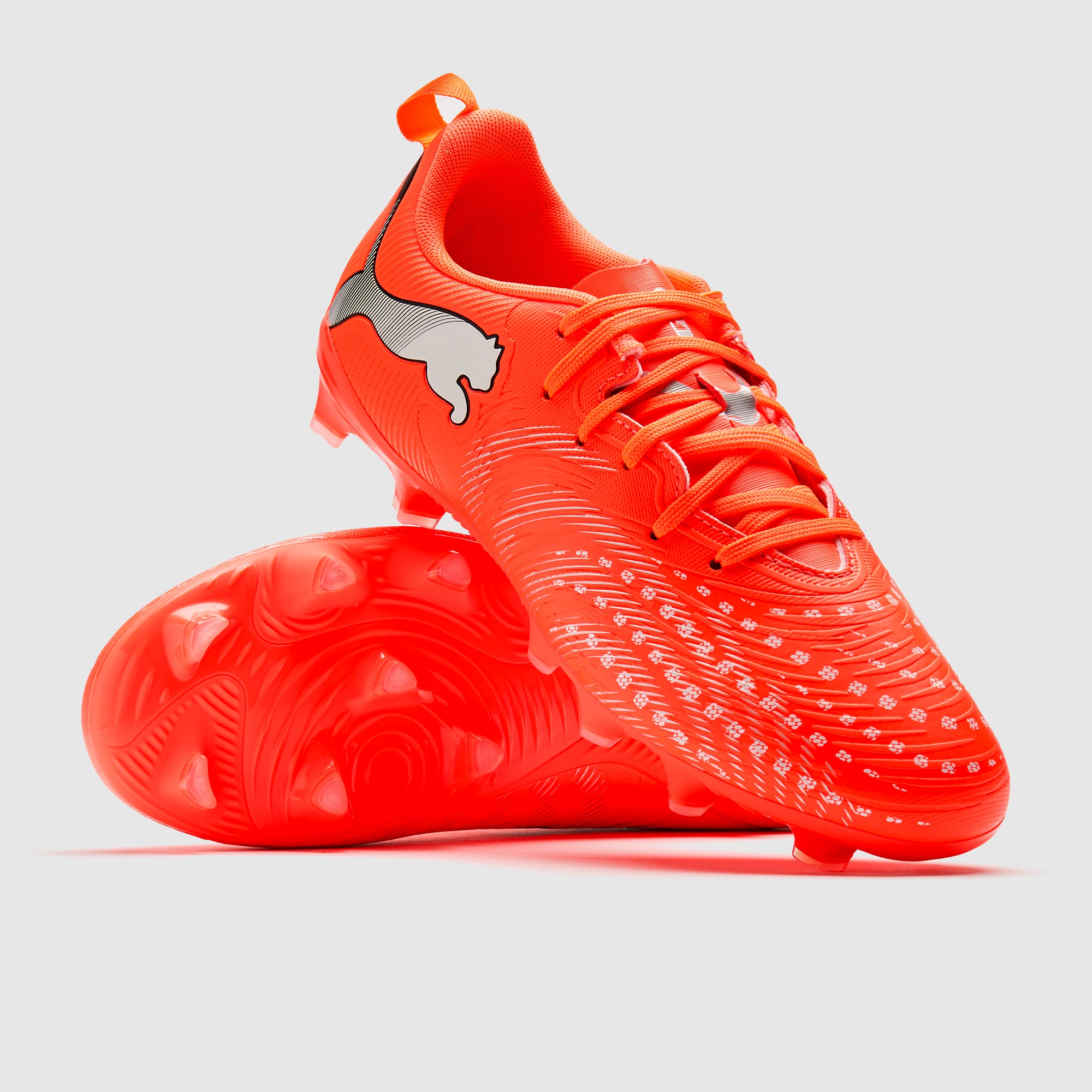 Puma Kids Future 9 Play Firm Ground - Puma Red/Puma White/Glowing Red ...