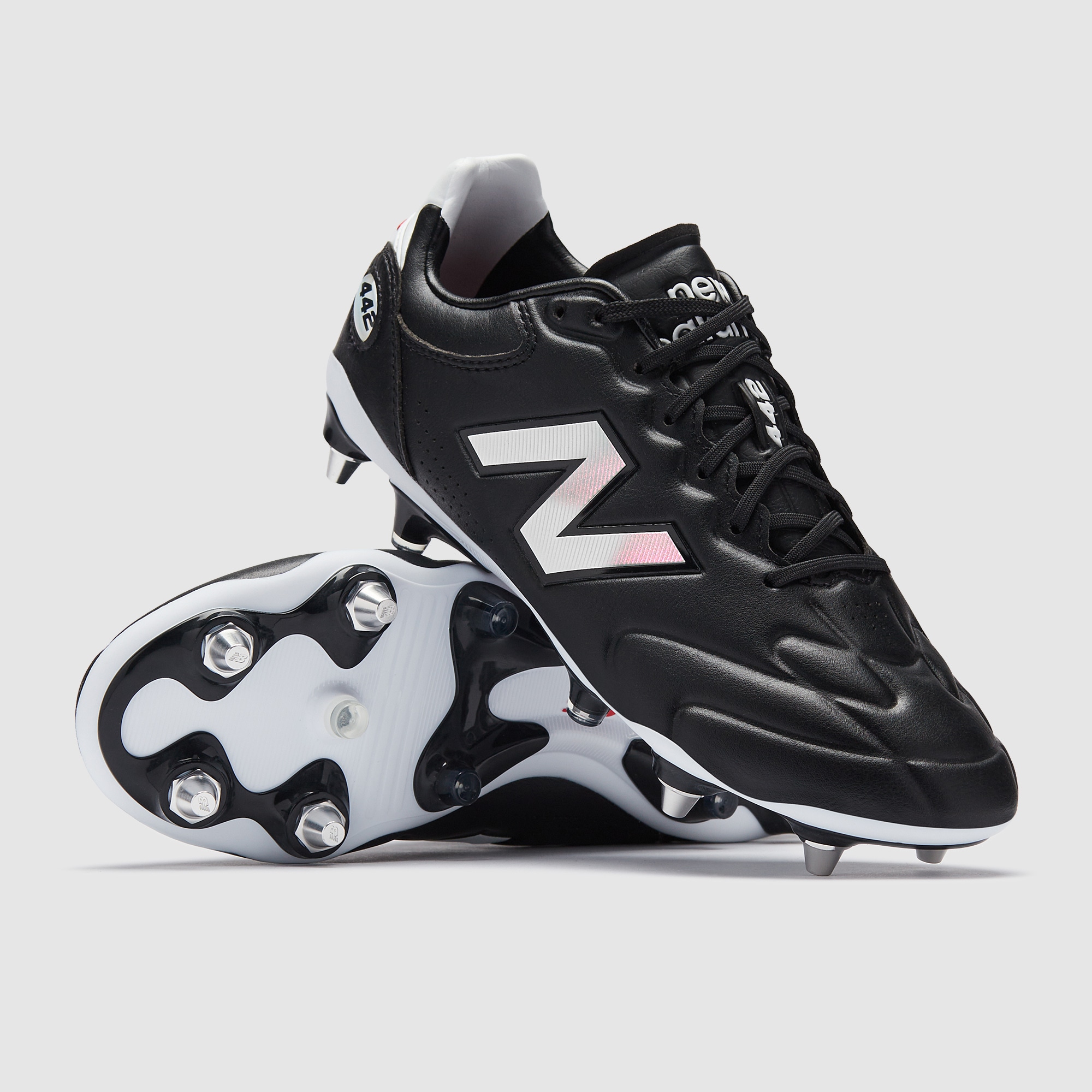 New Balance 442 V3 Elite SG - Black/White/Fire Cracker - Adult Boots ...