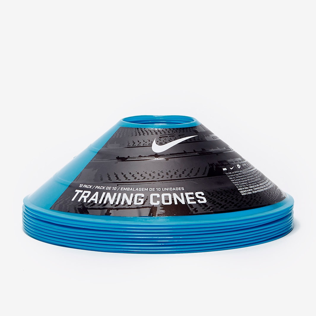 Nike 10 Pack Training Cones - Coaching Aids - Blue Lagoon | Pro:Direct ...