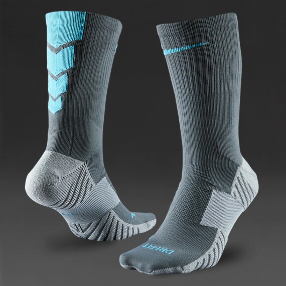 Nike Match Fit Football Crew Socks - Mens Clothing - Cool Grey/WolfGrey ...