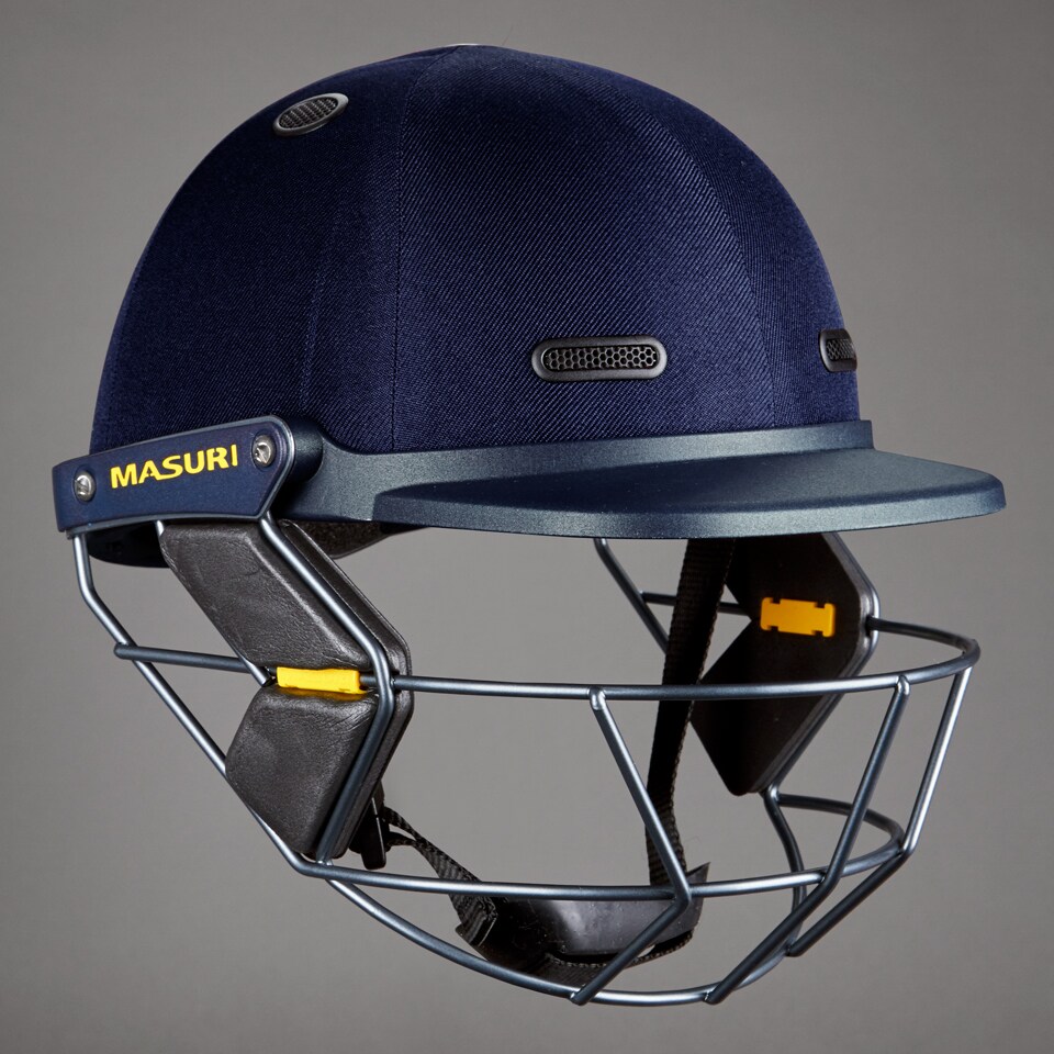 Masuri VS Test Steel Junior Helmet - Batting Equipment - Navy