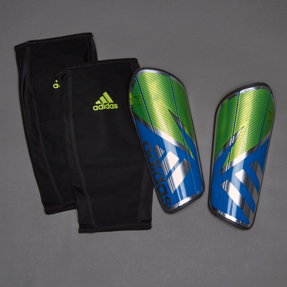 adidas Ghost Pro - Soccer Shinpads - Shock Blue/Semi Solar Slime/Shock ...