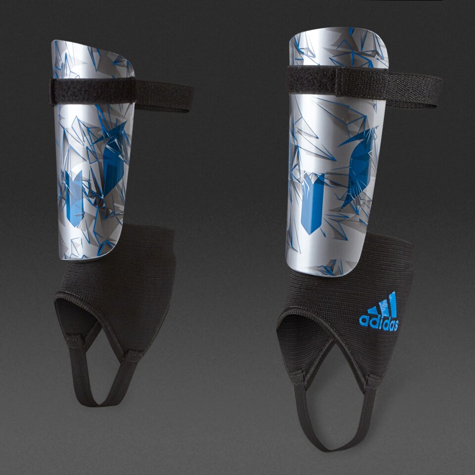 adidas MESSI10 Youth - Soccer Shinpads - Dust Metallic/Core Black/Solar ...