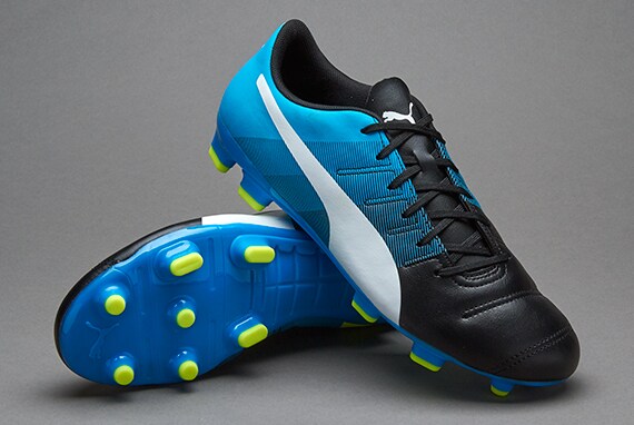 Puma evoPOWER 4.3 FG - Mens Shoes - Firm Ground - Black/White/Atomic ...