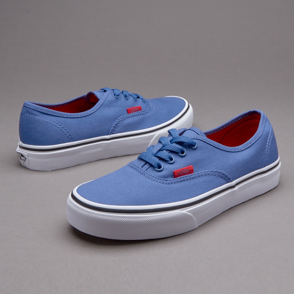 Vans Boys Authentic - Boys Shoes - Sport Pop Bijou Blue / Racing Red ...