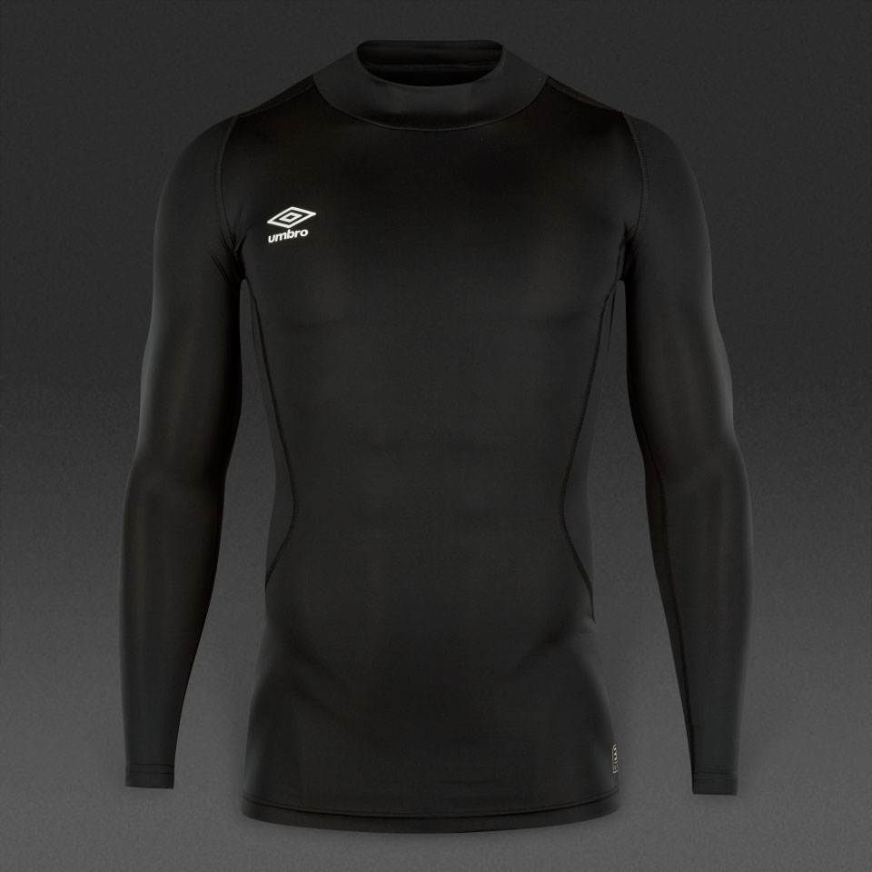 Umbro Core LS High Neck Baselayer - Baselayer Clothing - Black