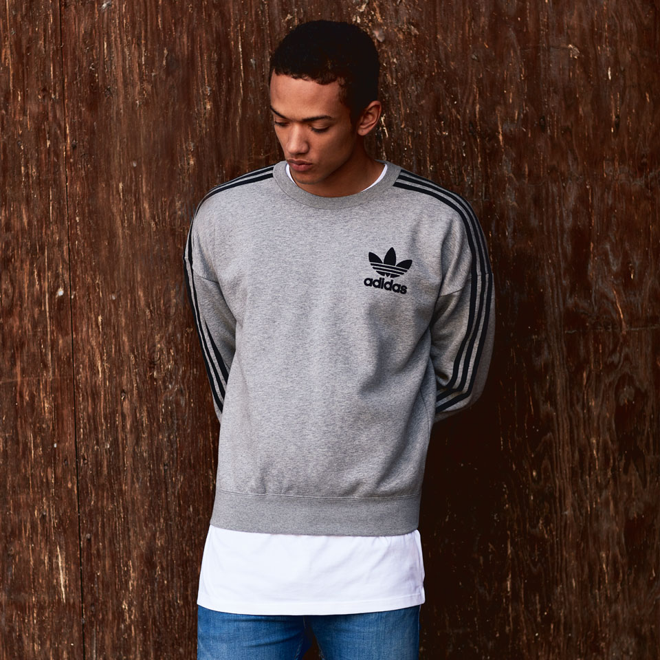 Mens Clothing - adidas Originals ADC Fash Crew - Core Heather - B10716 ...