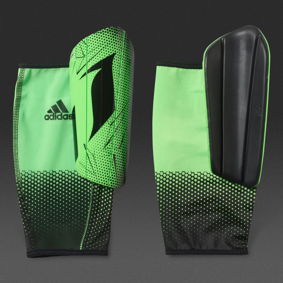 adidas Messi 10 Pro - Accessories - Shinpads - Solar Lime Black
