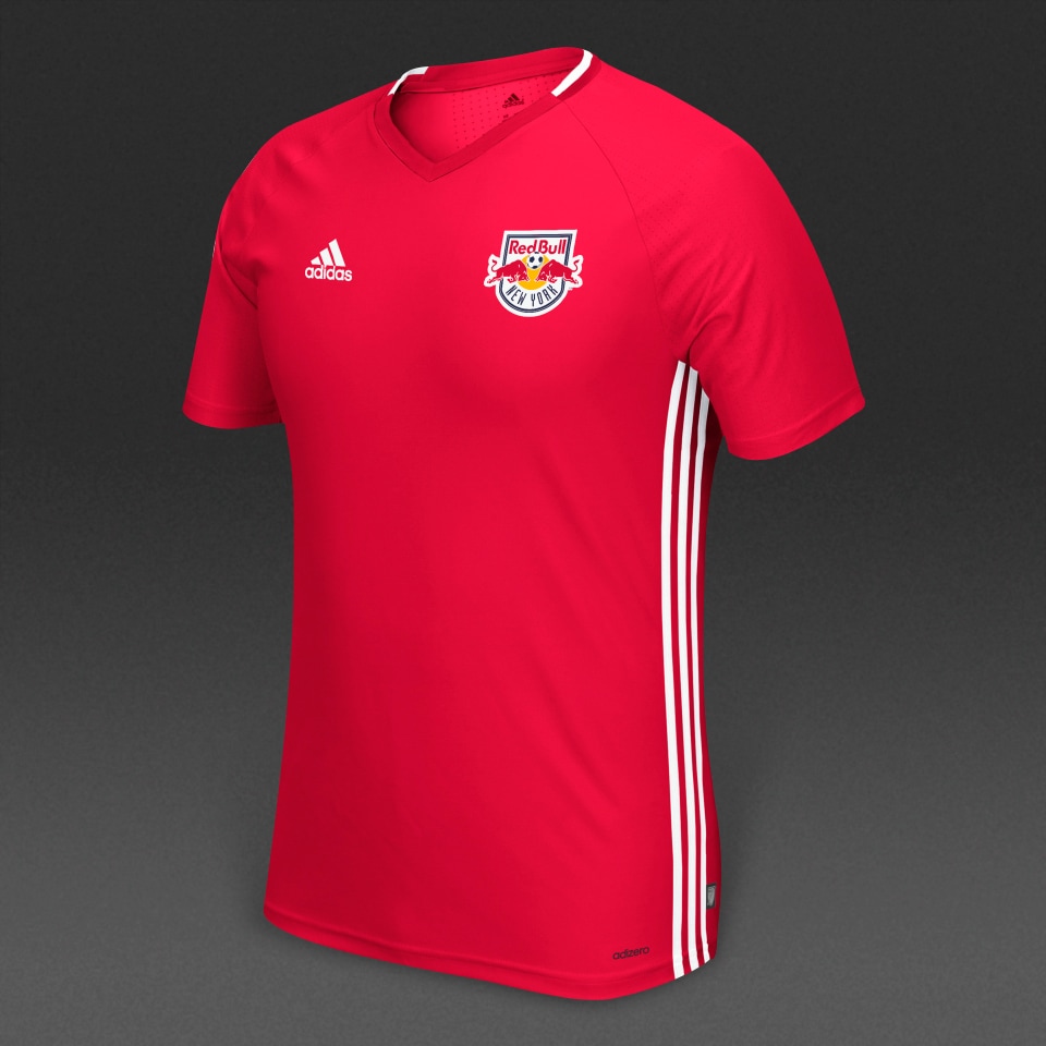 adidas N.Y Red Bulls SS Training Top - Mens Replica - Training Tops - Red