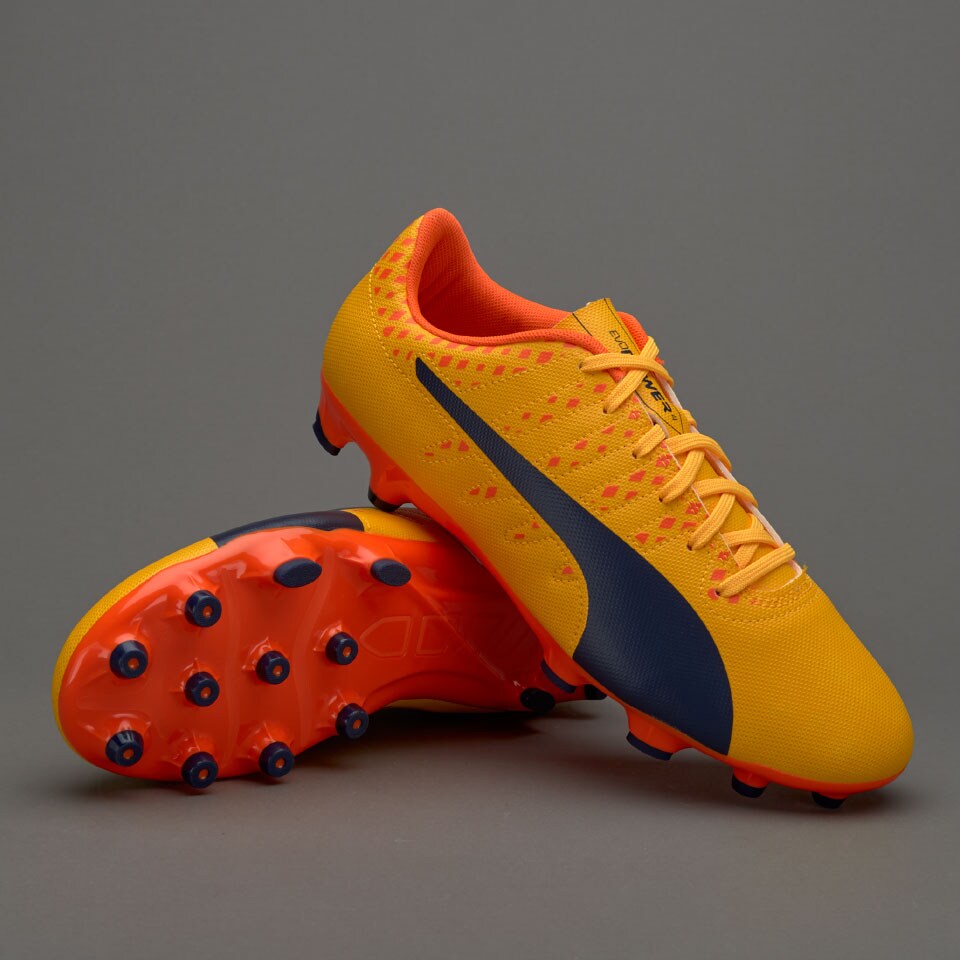 Puma evoPOWER Vigor 4 AG - Mens Boots - Artificial Grass - Ultra Yellow ...